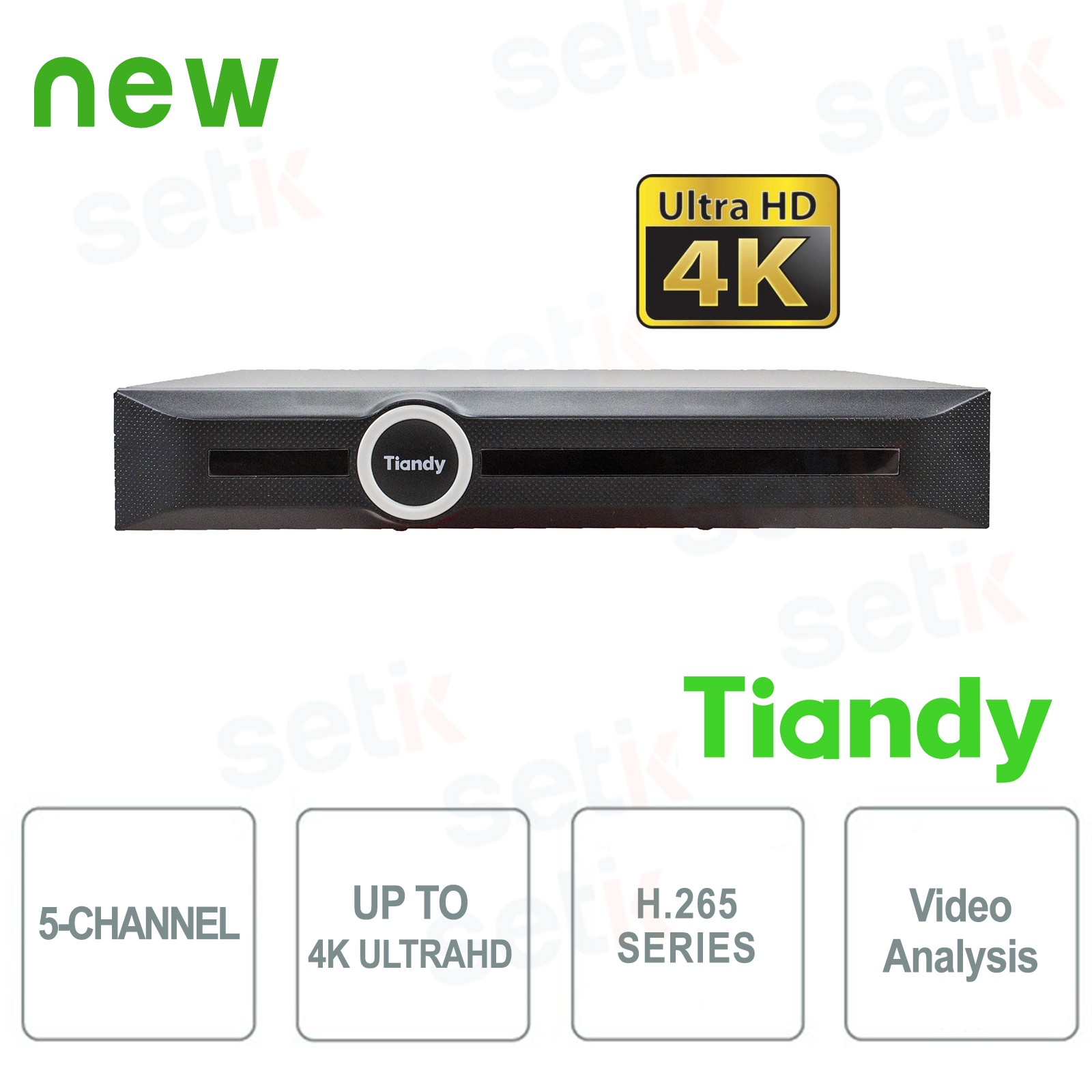 TC-NR5005M7-S1 - Tiandy IP Recorder 5 Kanäle 4K Videoanalyse Smart Search & Recording - Setik.biz