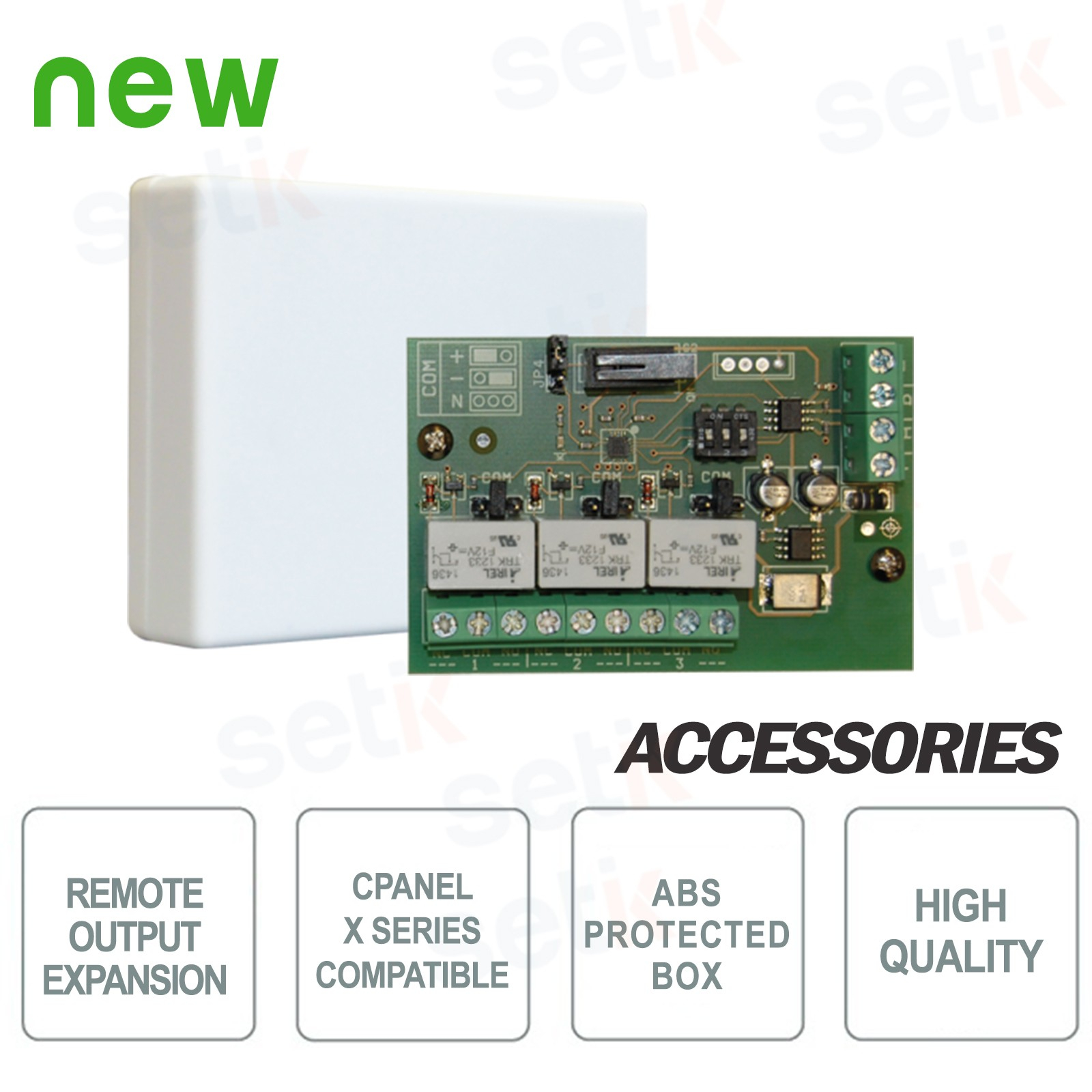 KX-OUT - 3 relay AMC expansion module - Setik.biz