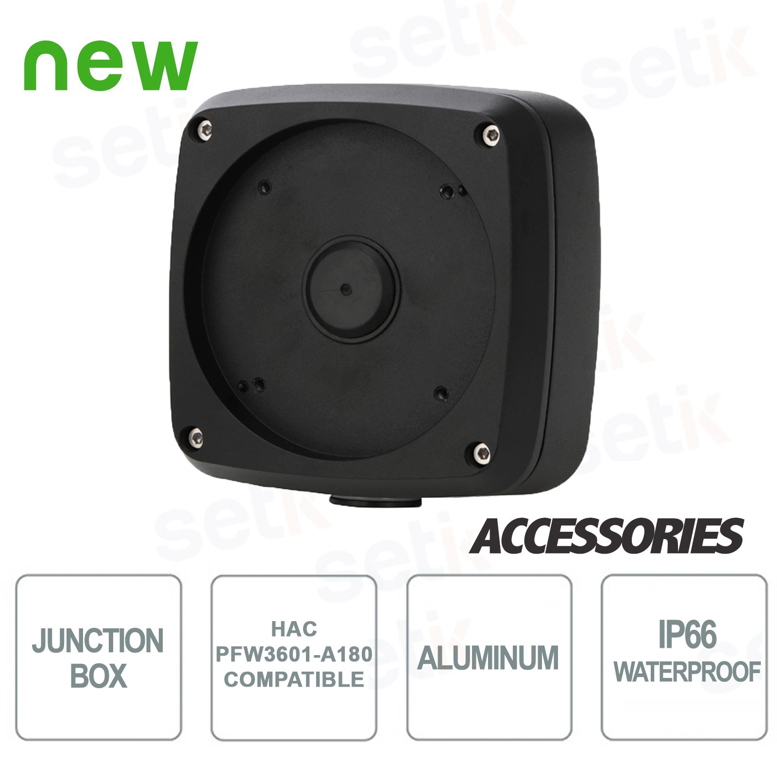 PFA124-B - Dahua junction box x HAC-PFW3601-A180 - Setik.biz