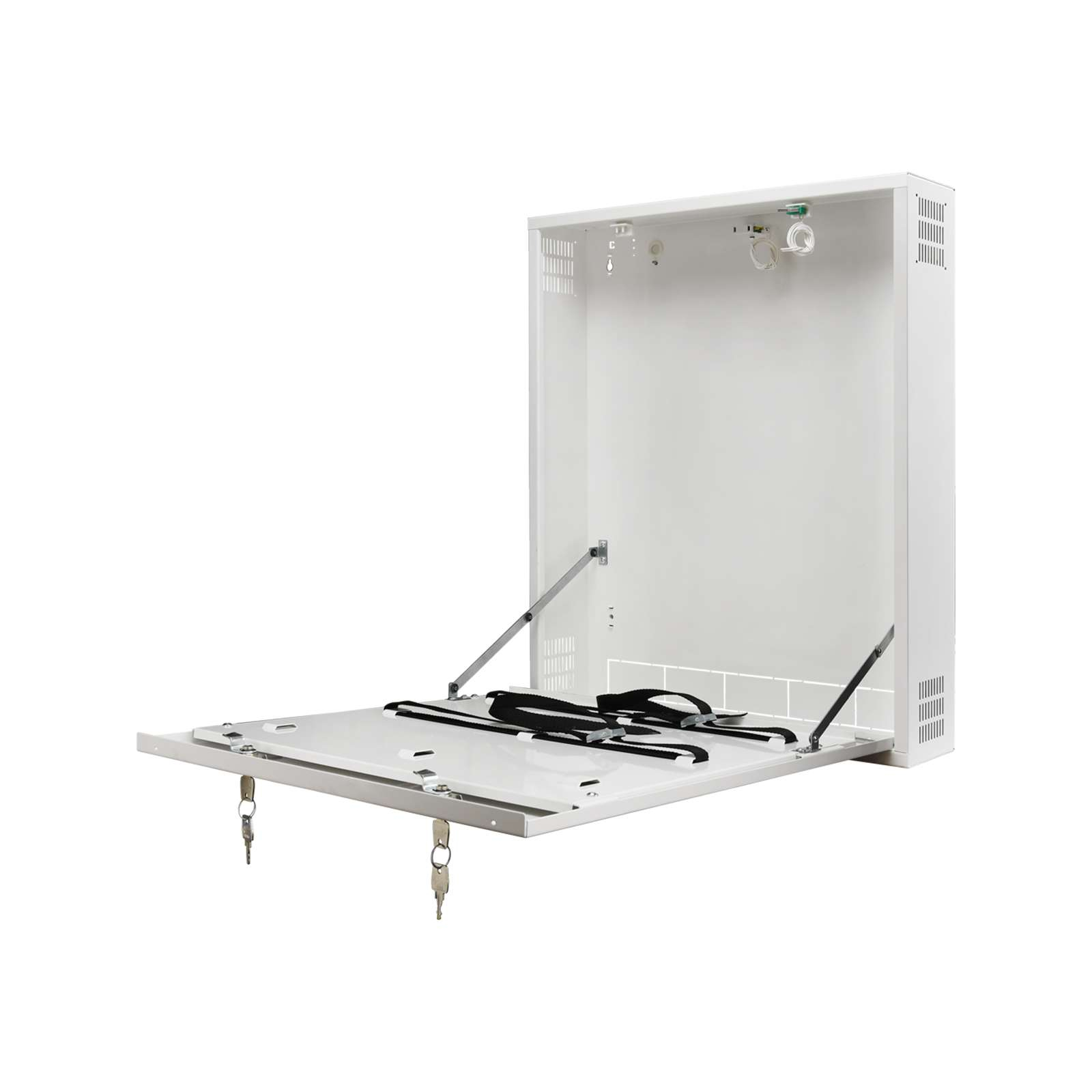 AWO530W - Medium pulsar white vertical metal container - Setik.biz