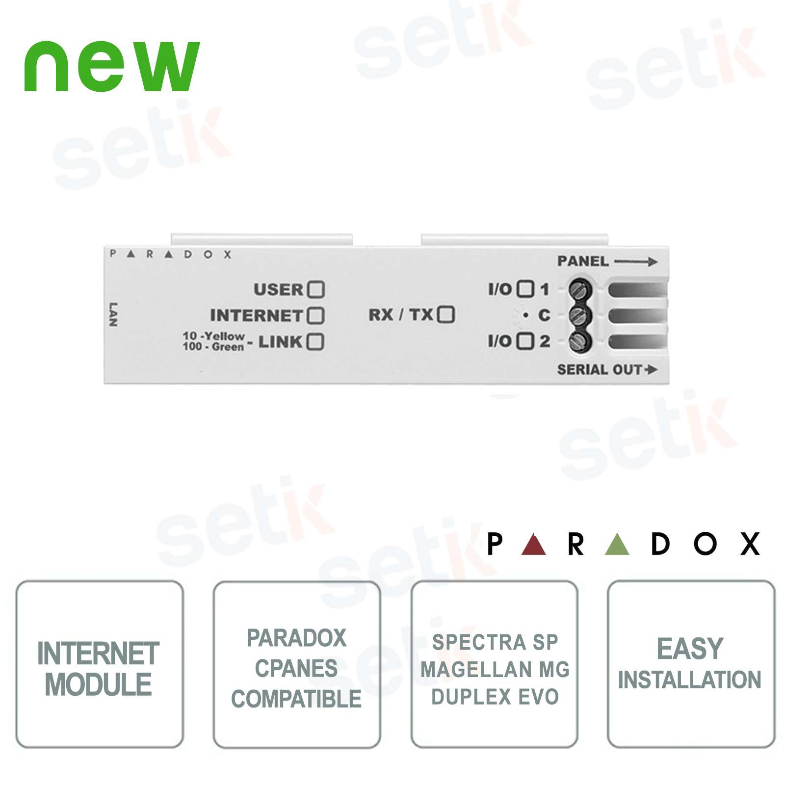 IP150G - Paradox Internet-Formular - Setik.biz