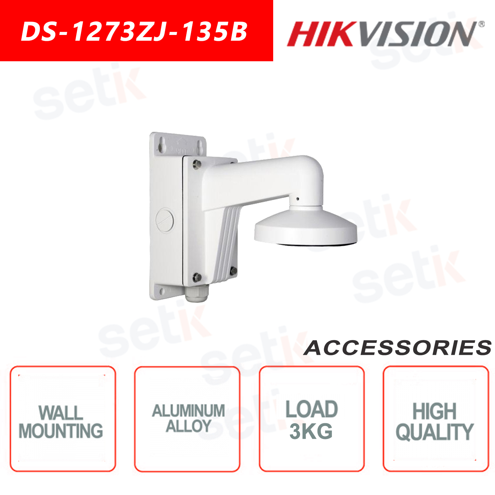 DS-1273ZJ-135B - Aluminum Alloy Camera Wall Mount Bracket - Hikvision ...