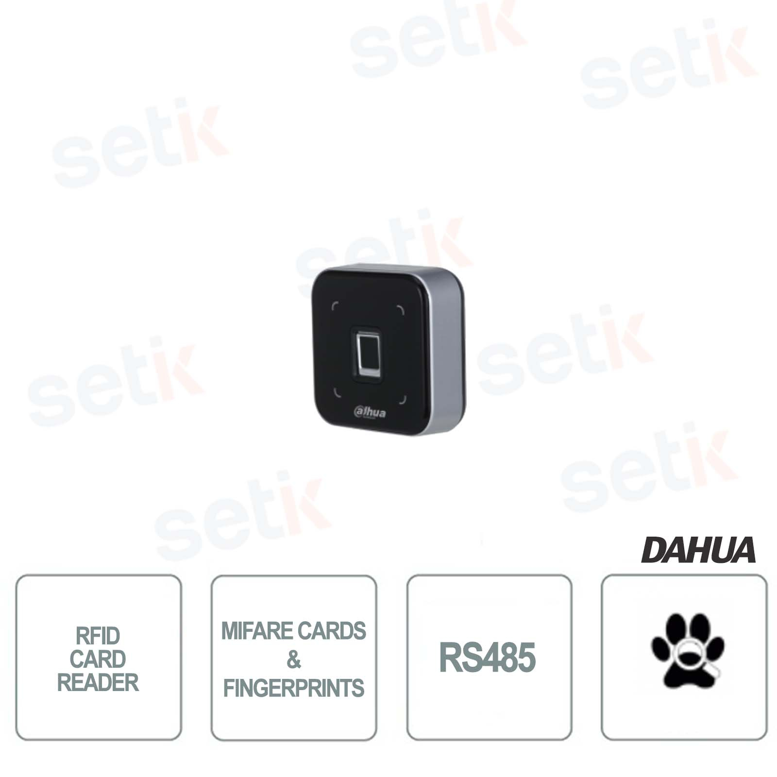 ASR2102A - dahua - fingerprint reader and mifare cards, waterproof ...