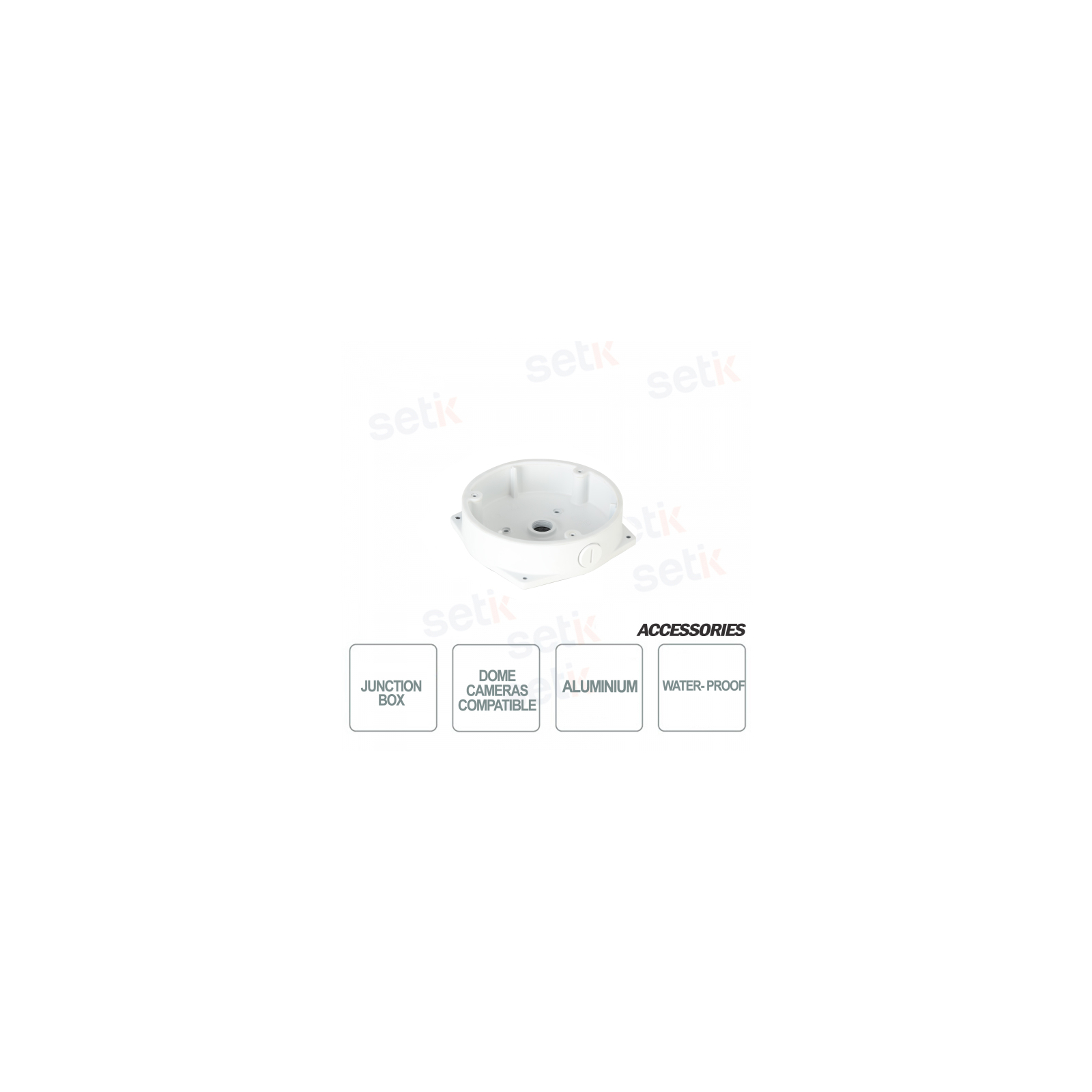 PFA132-E - Box di giunzione per telecamere dome - Water Proof - Setik.biz