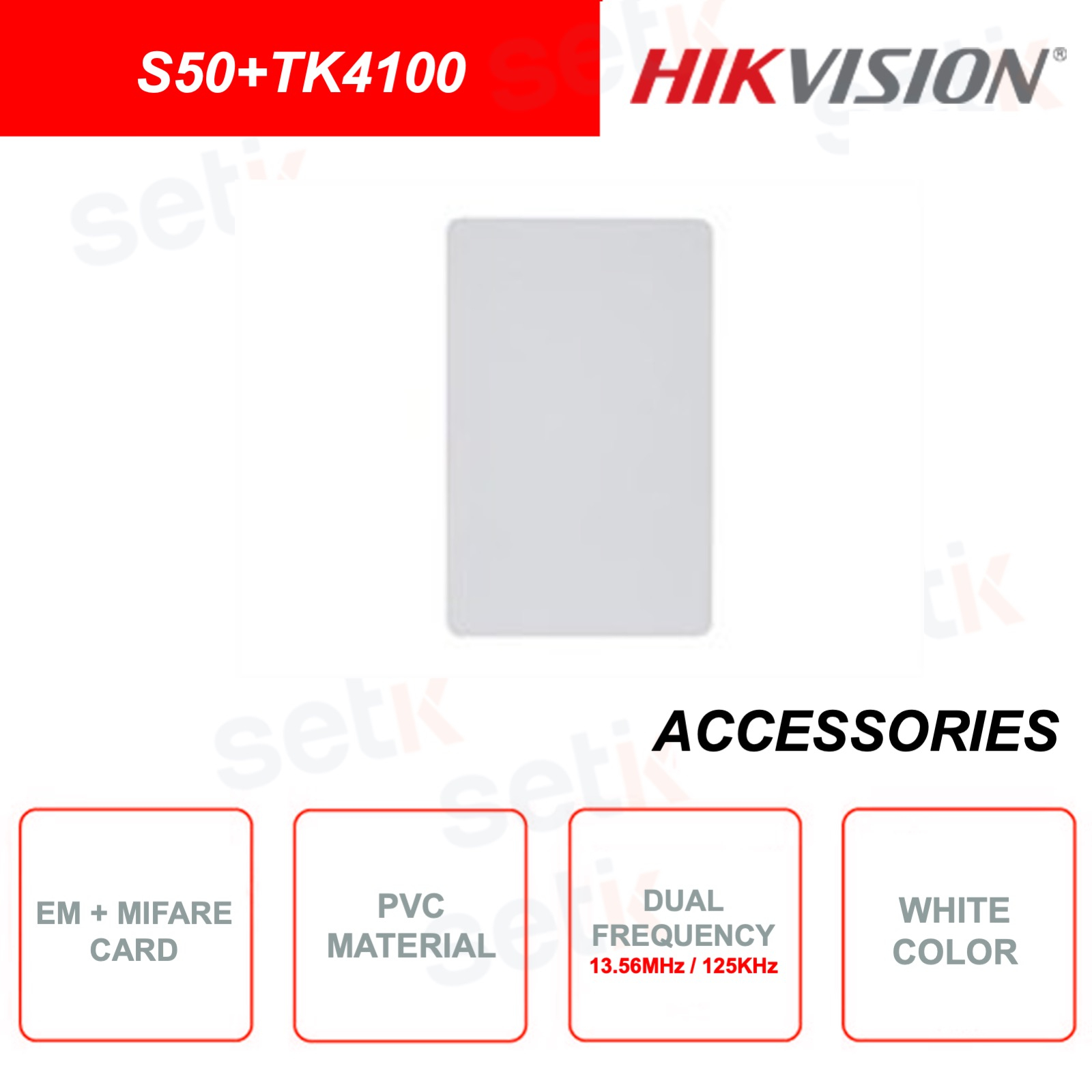 S50+TK4100 - Scheda accesso Mifare1+EM - Doppia Frequenza 13.56MHz e 125KHz - Setik.biz