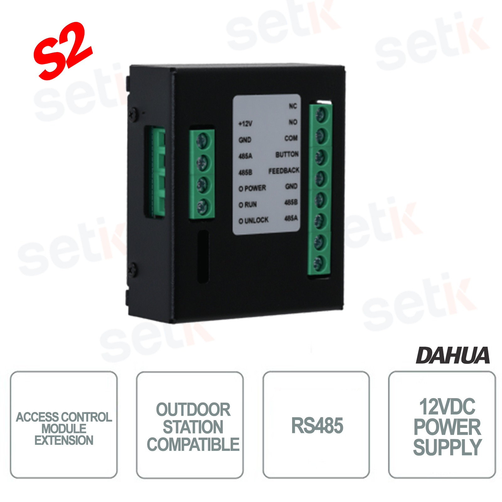 DEE1010B-S2 - Optional module on RS485 Relay for external Dahua ...