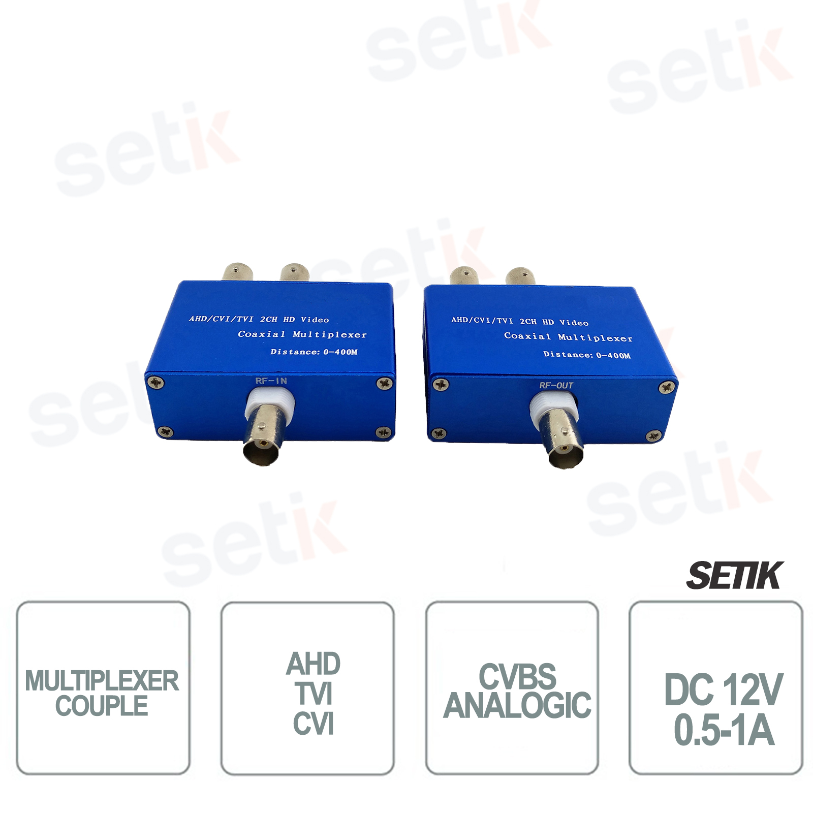 2XACT-MULTIPLEX - Pair of Setik Multiplexers - Setik.biz