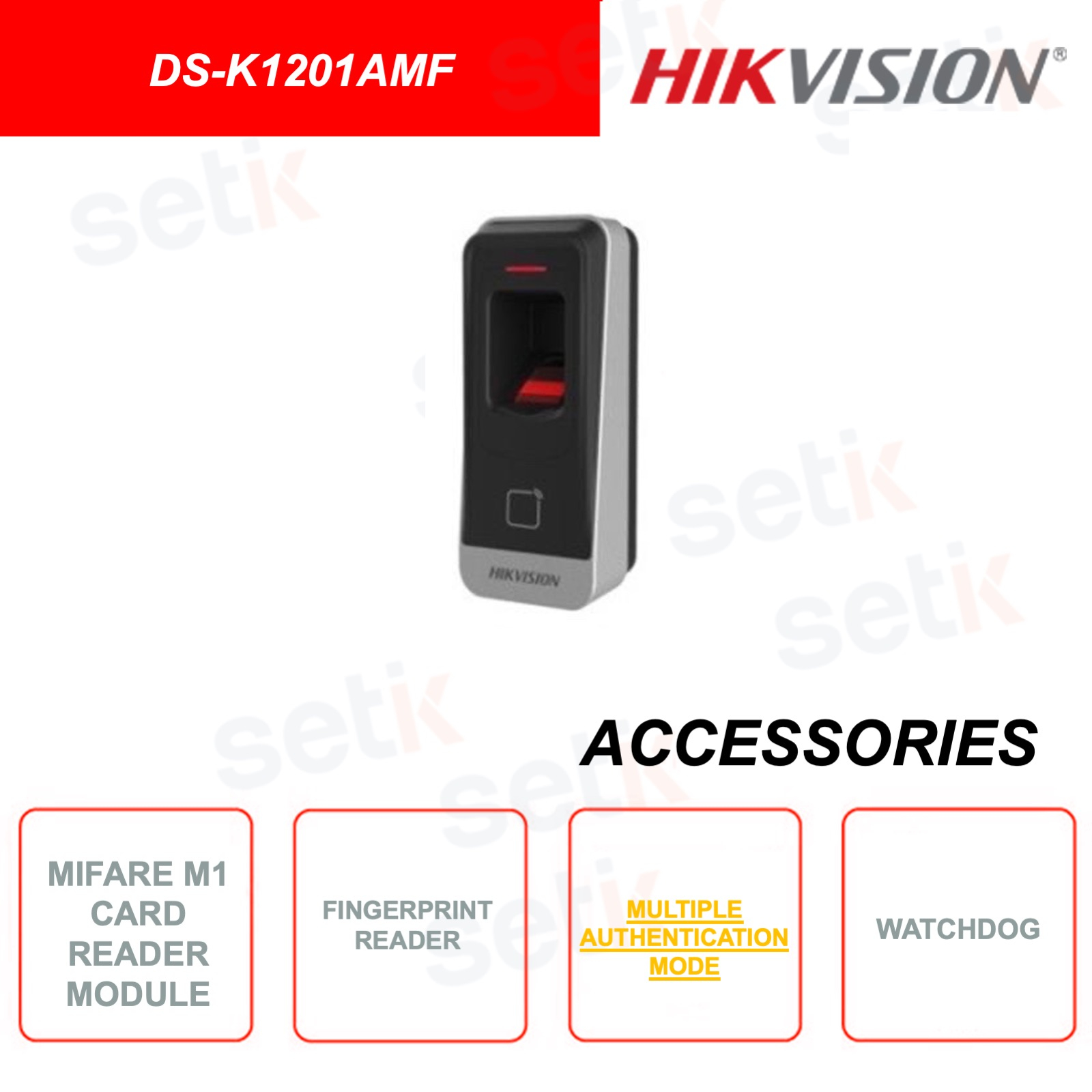 DS-K1201AMF - Expansion module - Hikvision - Mifare M1 card and ...