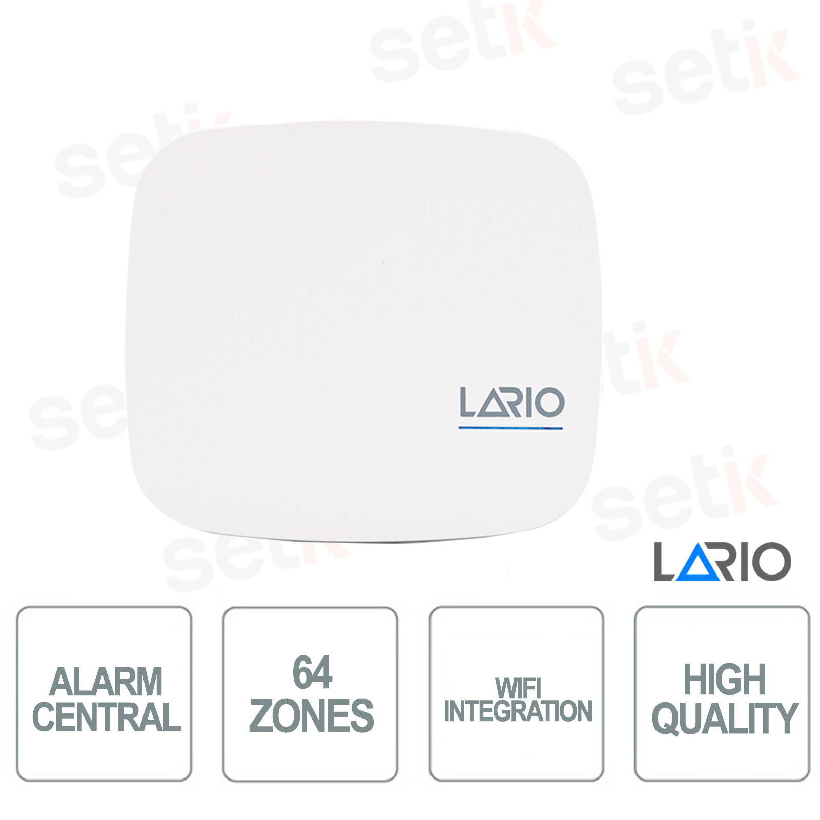 LARIO - Wireless alarm control unit - 64 AMC zones - Setik.biz