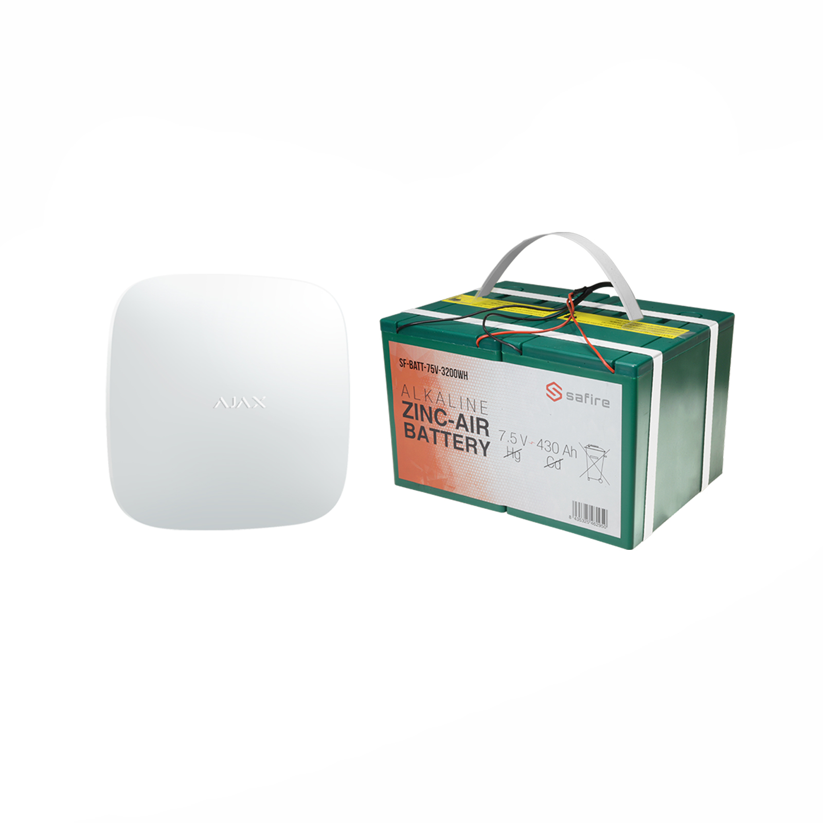 22259 - Battery Kit AJAX composto da 38239.40.WH1 e Batteria Lunga ...