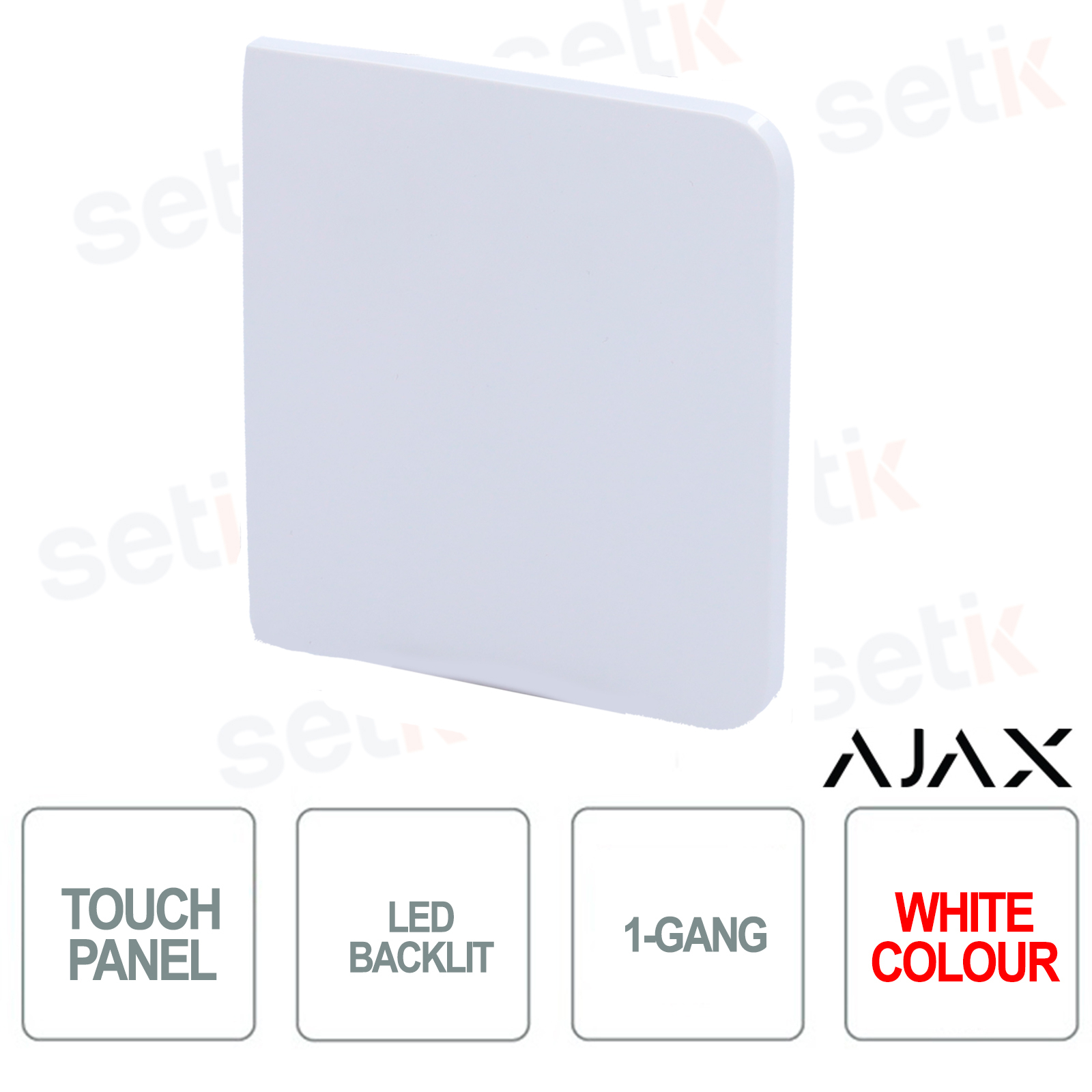 52162.143.WH - Ajax SideButton 1-Gang 2-Way Blanc - Setik.biz