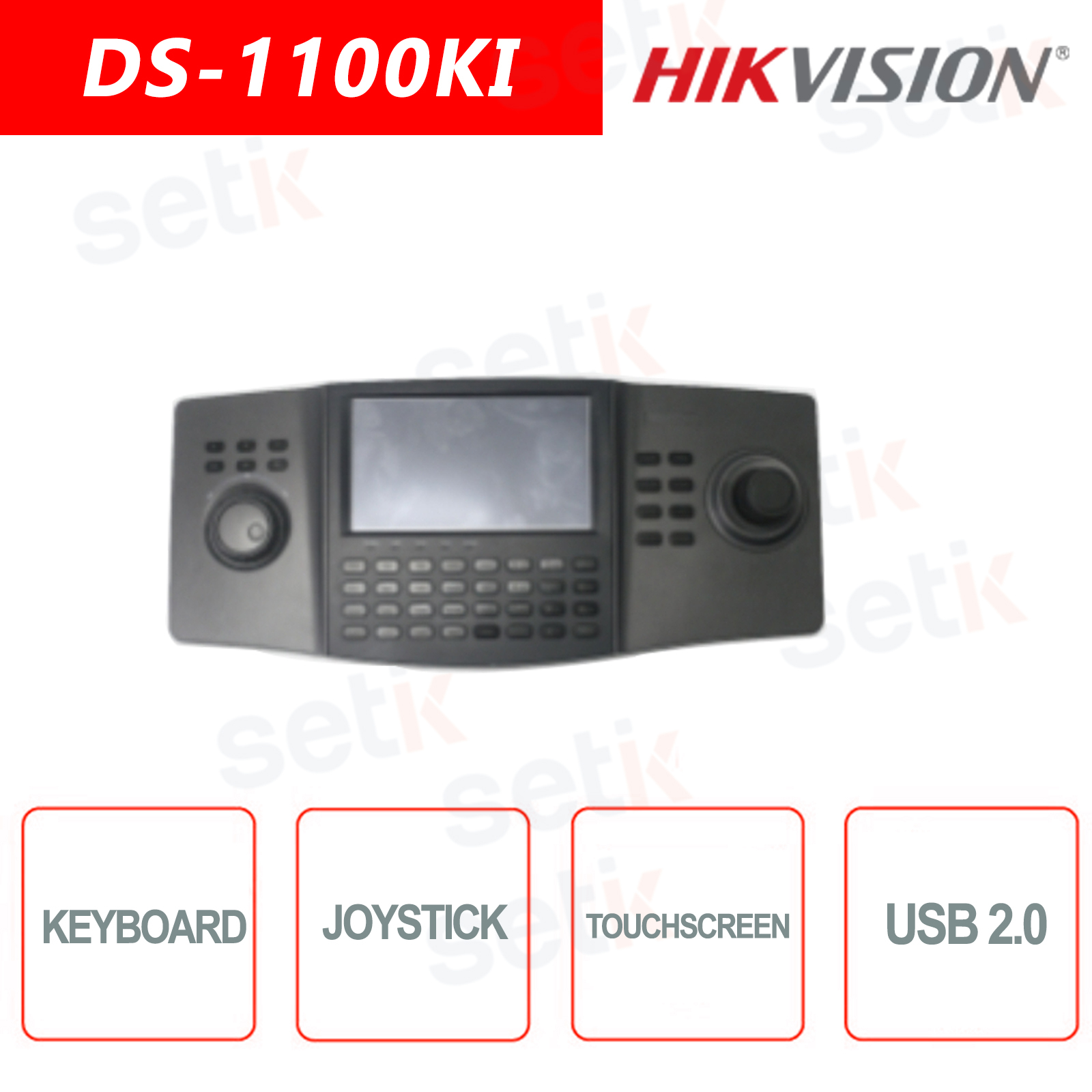 DS-1100KI - Touchscreen IP network keyboard and 4D joystick IP speed dome DVR NVR - Setik.biz