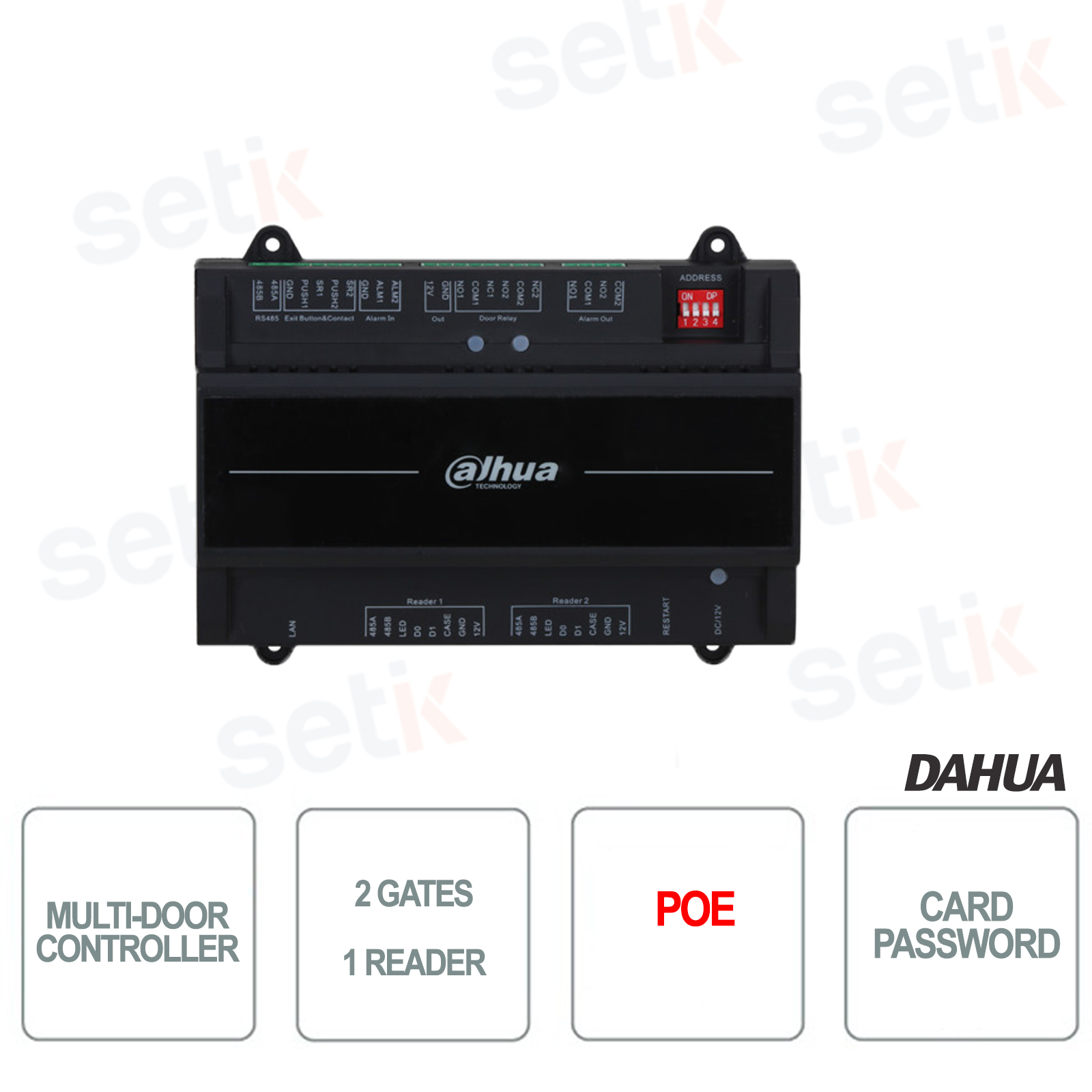 ASC2202B-S - Dahua Double Gate Access Controller and Single Reader ...
