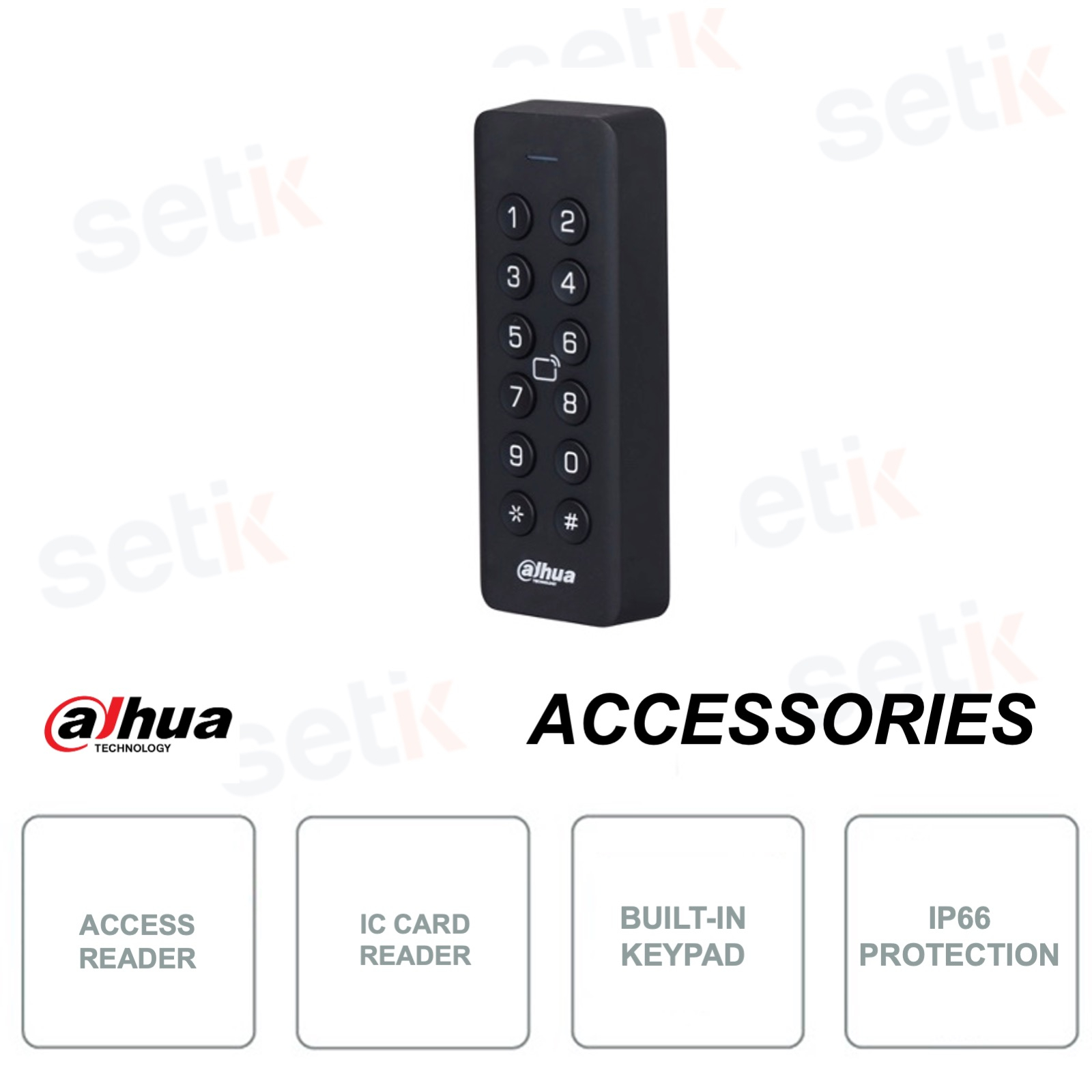 ASR2101H - Access control - IC Card reader - Keypad for password ...