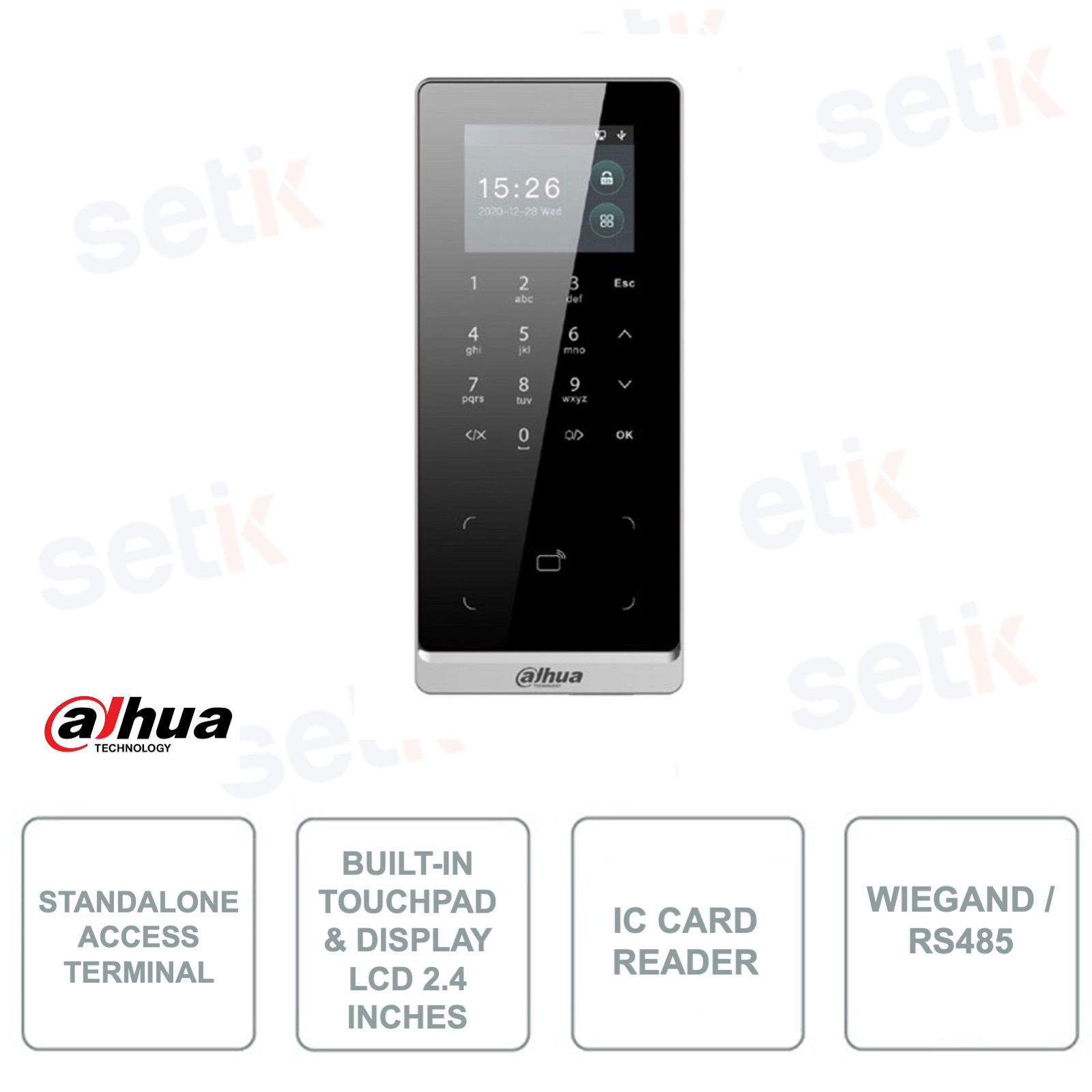 ASI2201H-W - Standalone access control terminal - IC Card reader ...