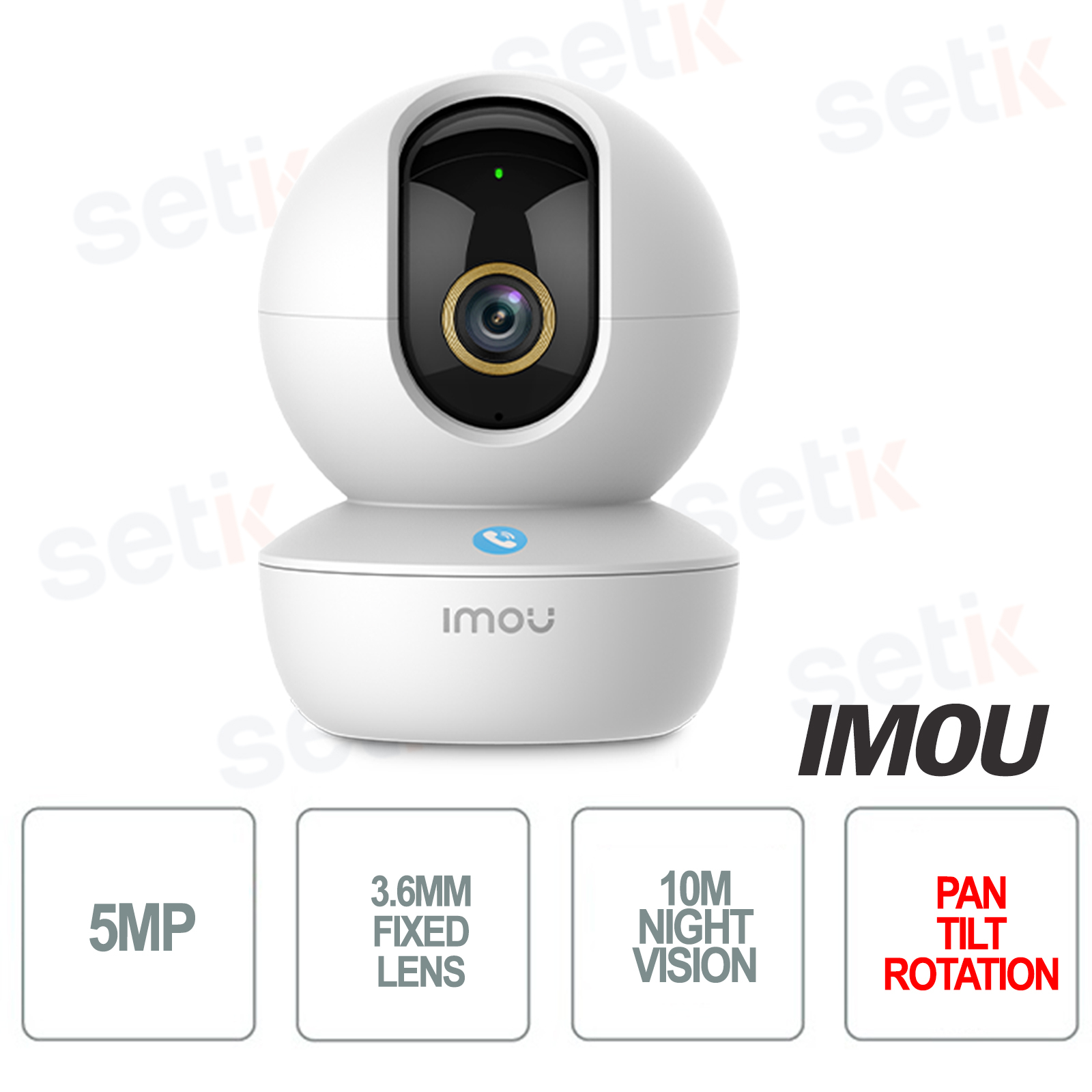 IPC-GK2CP-5C0WR-IMOU - Imou 5MP 3.6mm WIFI PT Ranger RC Camera - Setik.biz