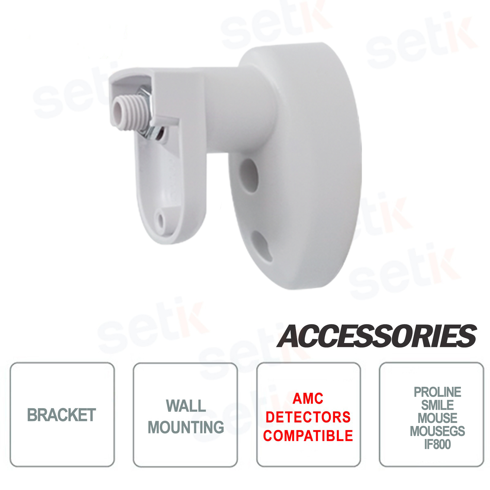 SN1 - Snodo da parete per sensori AMC - Setik.biz