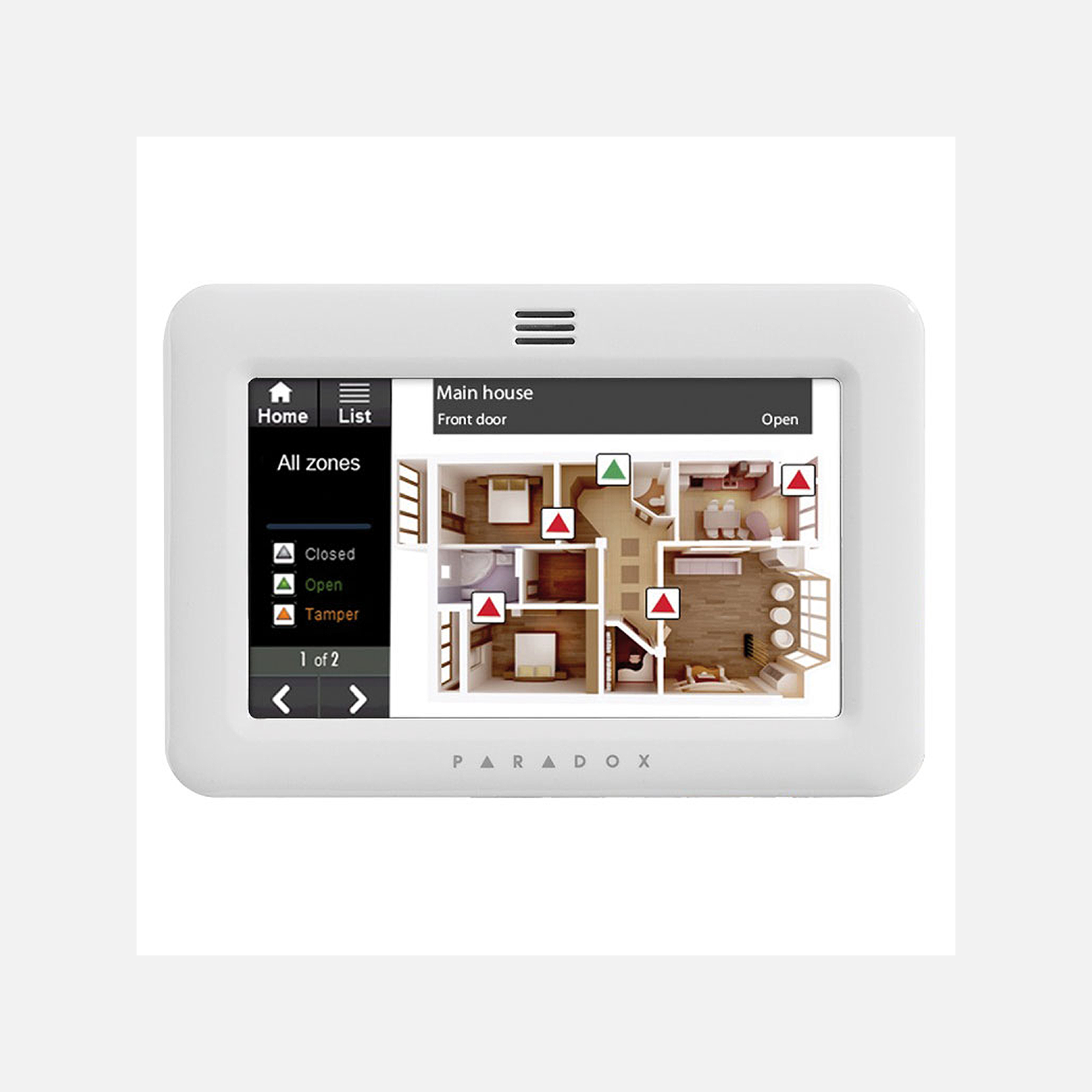 PXDTM50W - TM50W Paradox 5" Touchscreen Alarm Keypad - Setik.biz