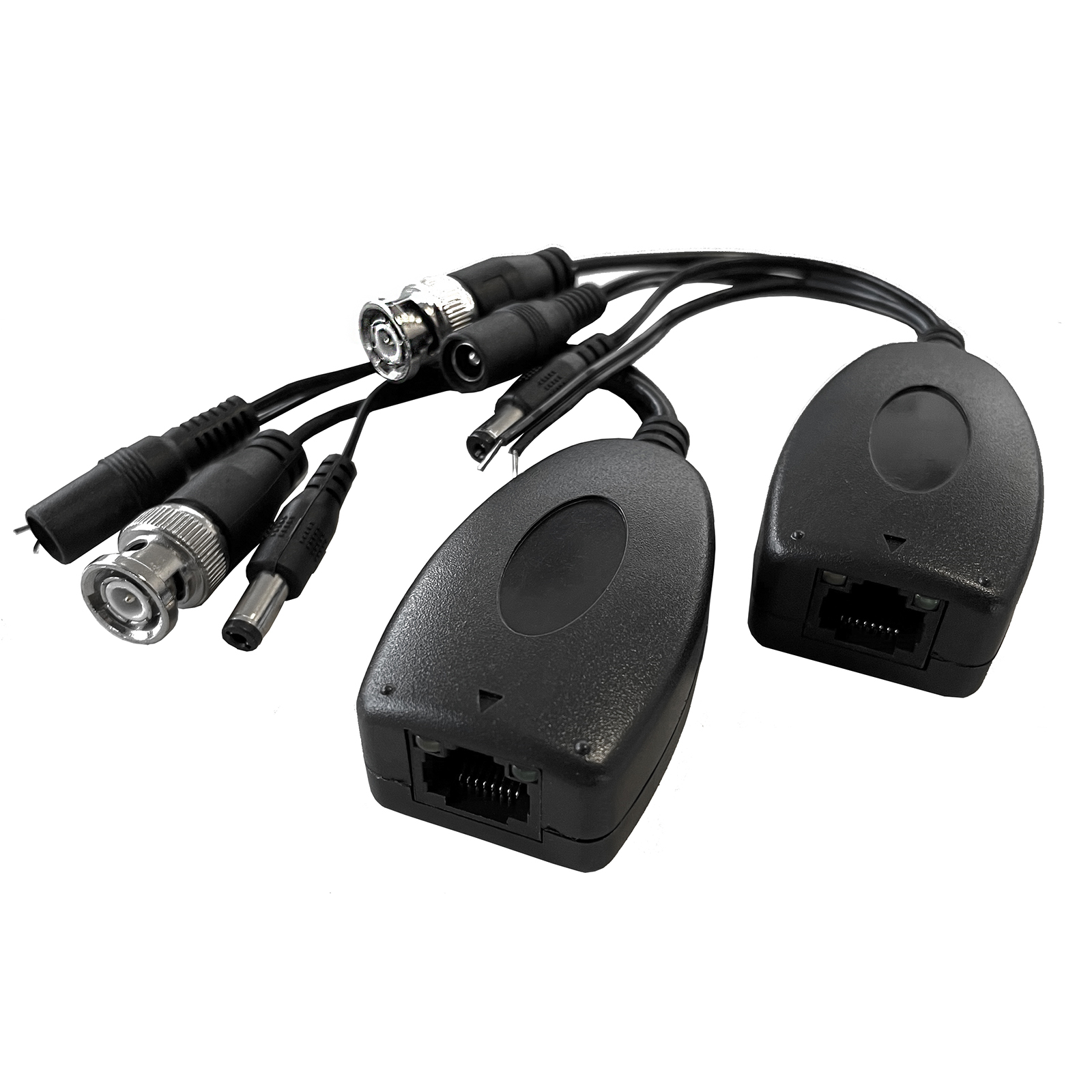 BALUNRJHQ - Pair of Passive Video Balun RJ45 - Video Power Data RS485 ...