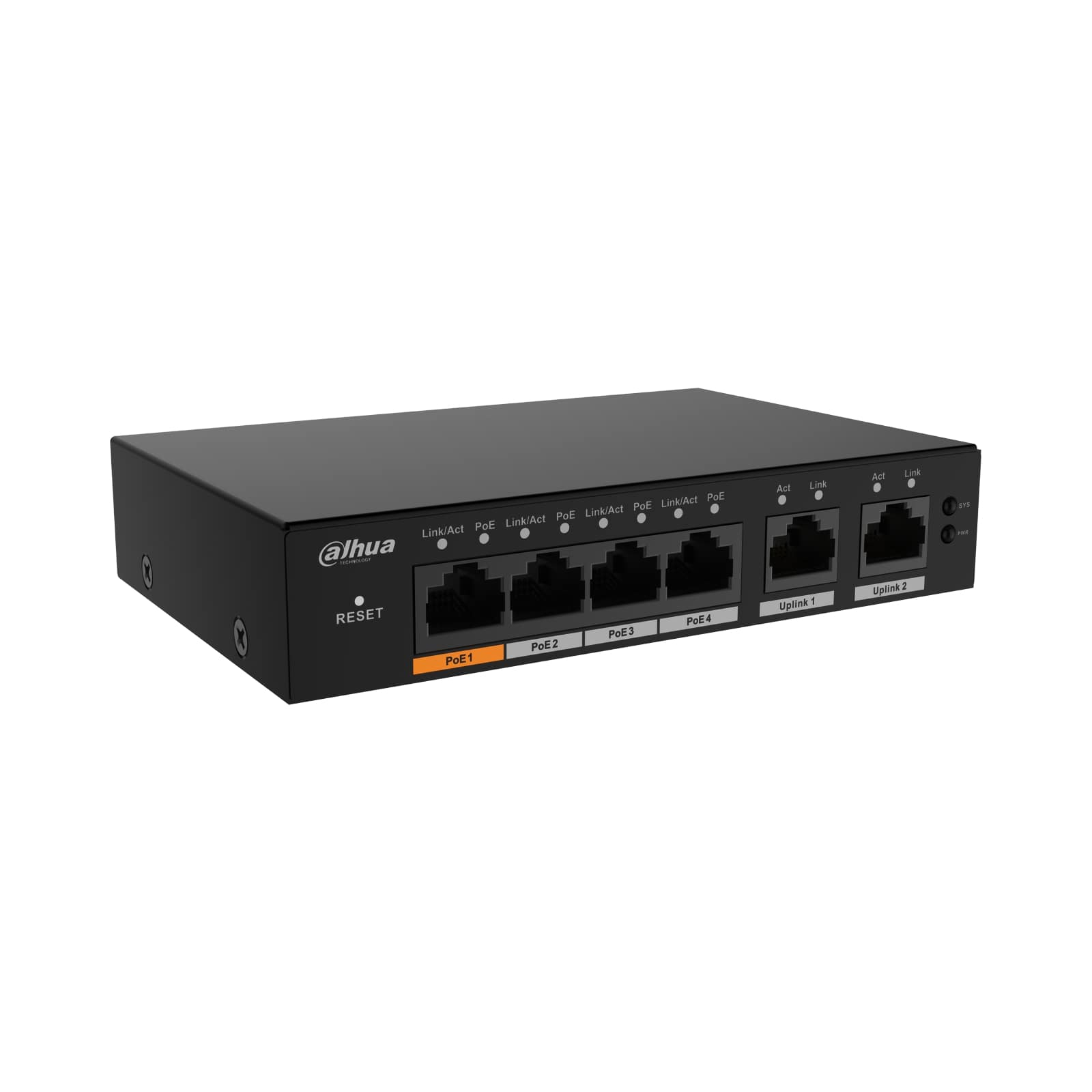 S4100-4GT2GT-60-C - S4100-4GT2GT-60-C Dahua network switch 6 ports 4PoE ...