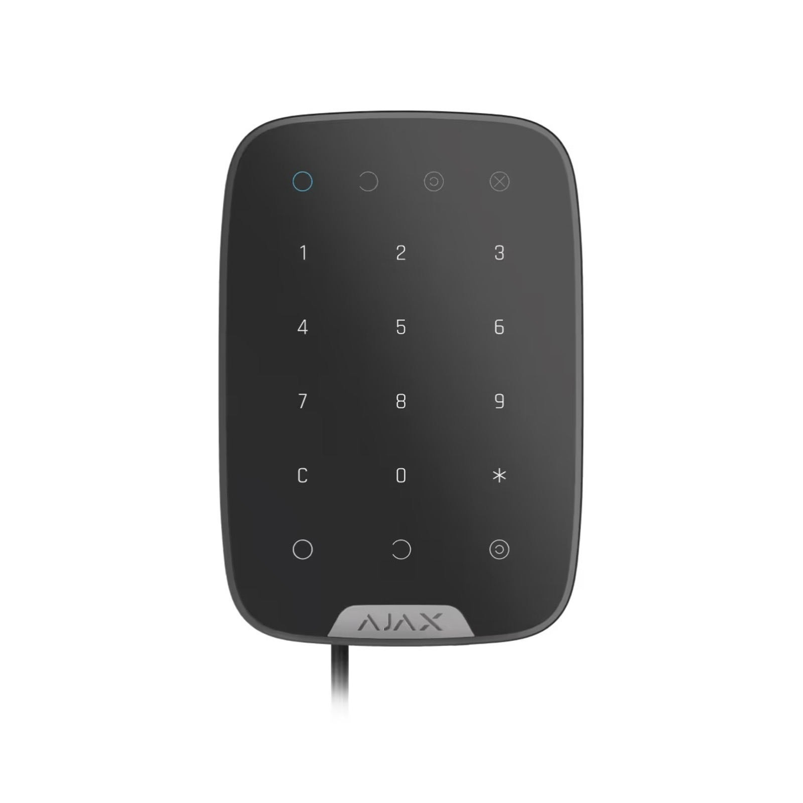 44400.12.BL1 - Ajax Fiber Keypad - Wired Touch Keyboard - Distance up to 2,000m - Black Color ...