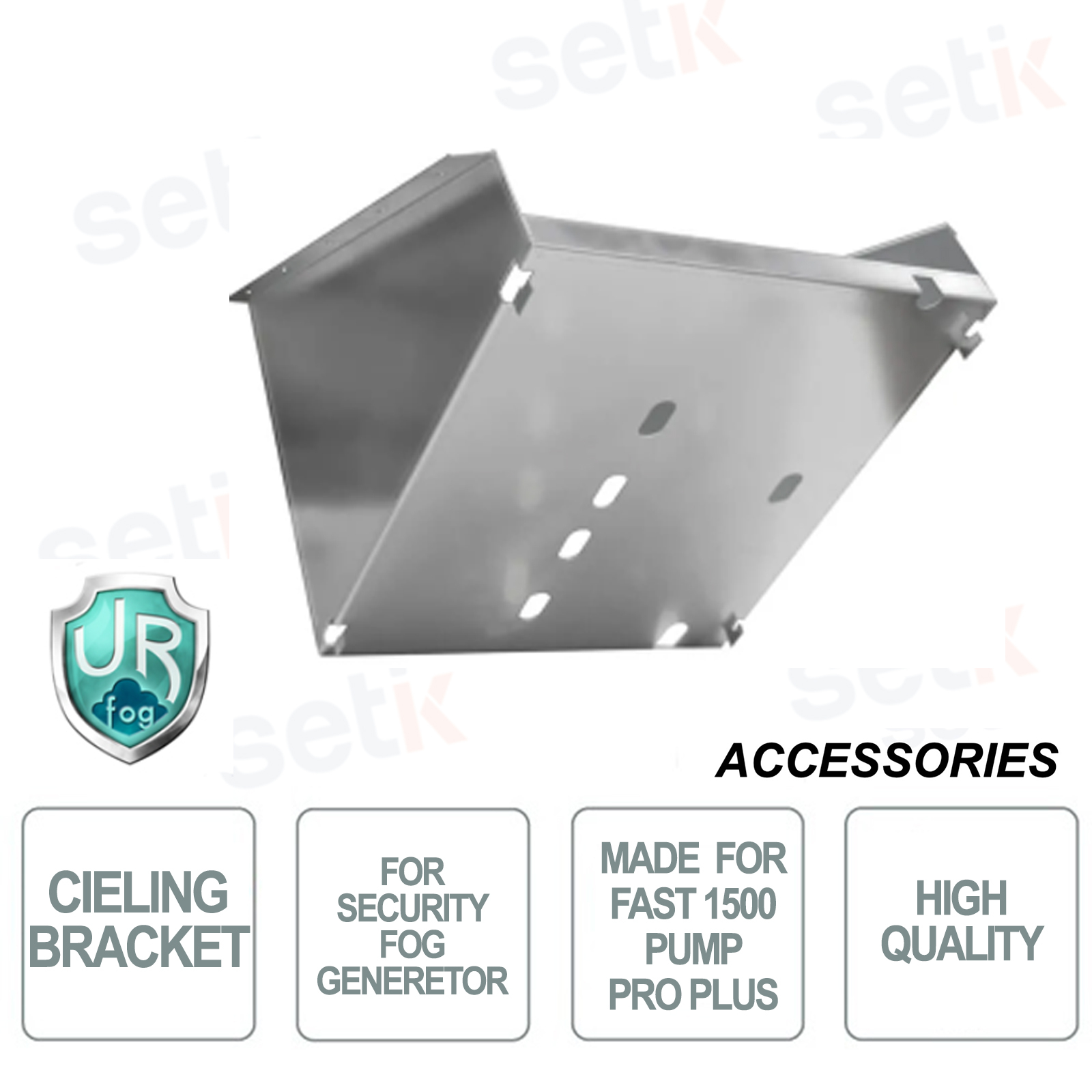 F01CB35 - 35° inclined bracket for wall mounting for FAST 1500 PUMP PRO PLUS model - URFOG ...