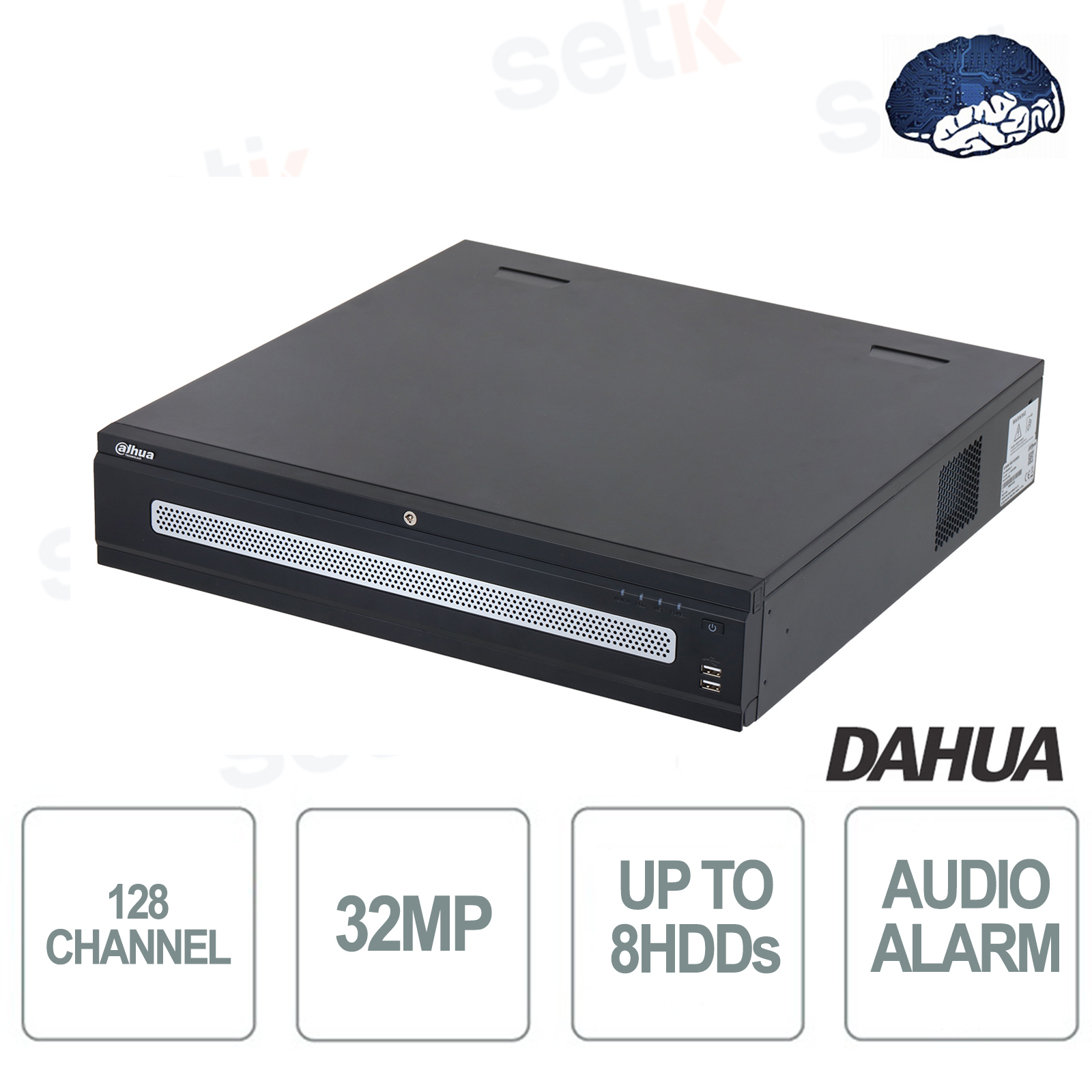 NVR58128RH-XI - NVR 128 Channels Onvif Dahua IP 32MP AI - Setik.biz
