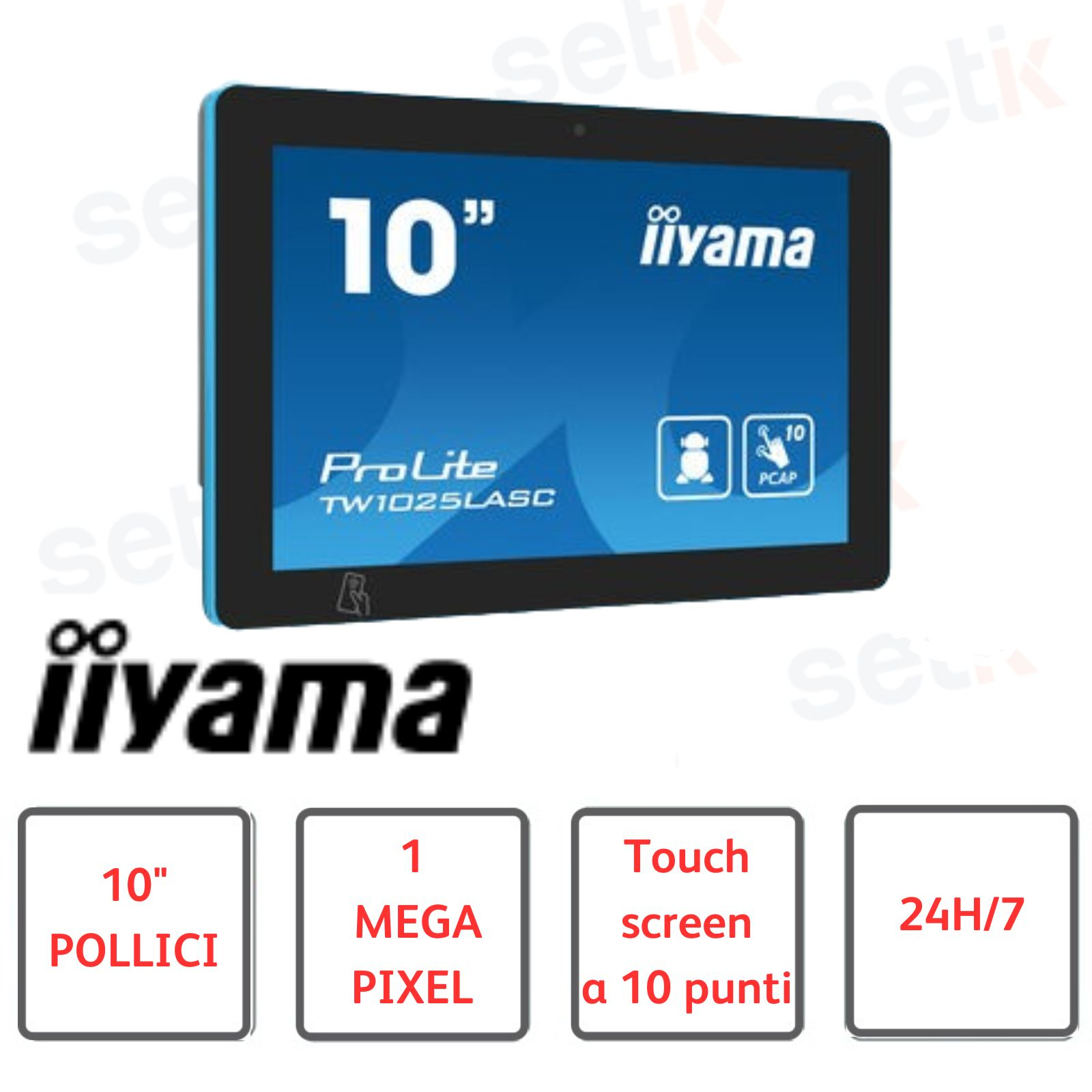 TW1025LASC-B1PNR - IIYAMA - ProLite 10 IPS LED Panel Touchscreen -10 ...