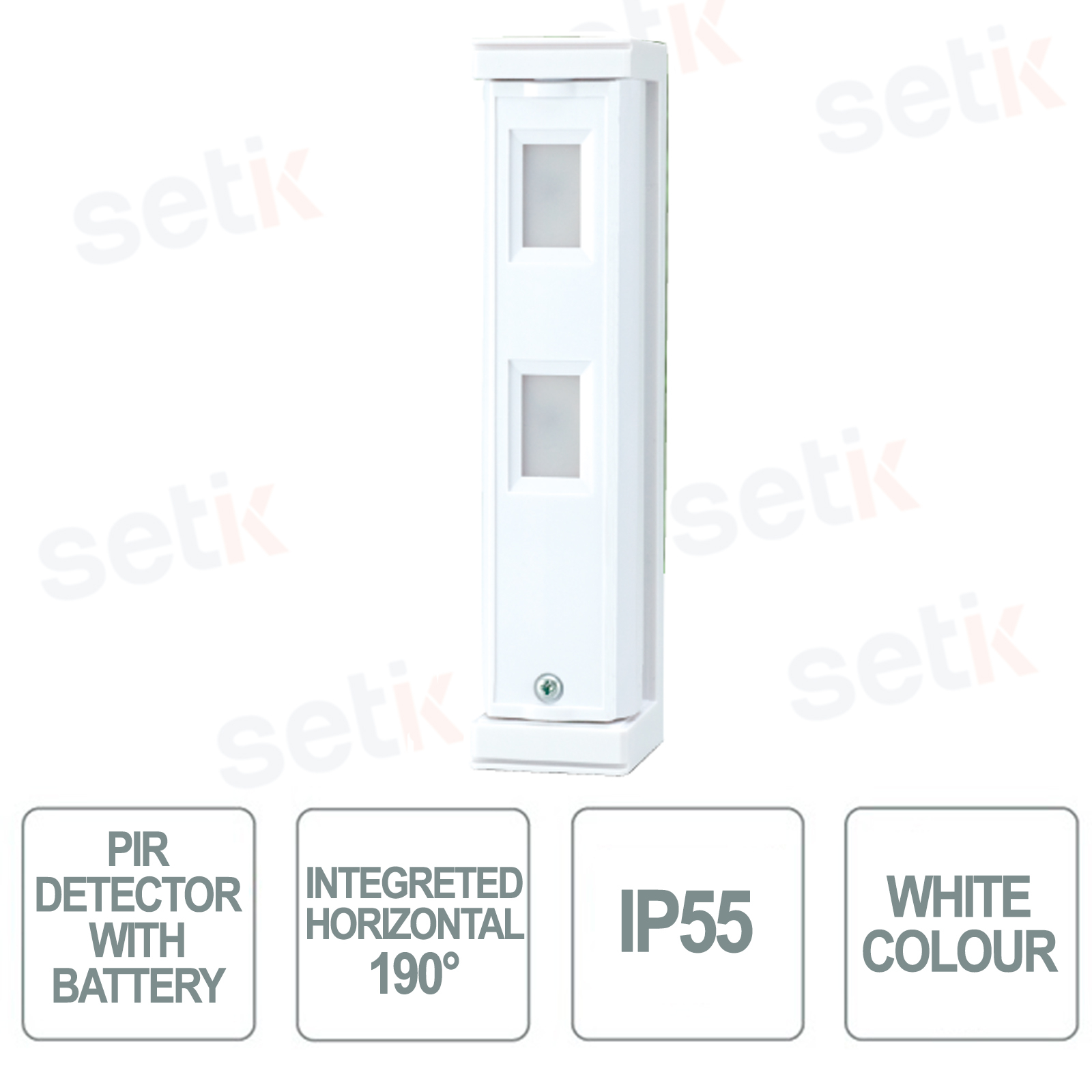 FTN-ST - IP55 wired outdoor double IR detector - Setik.biz