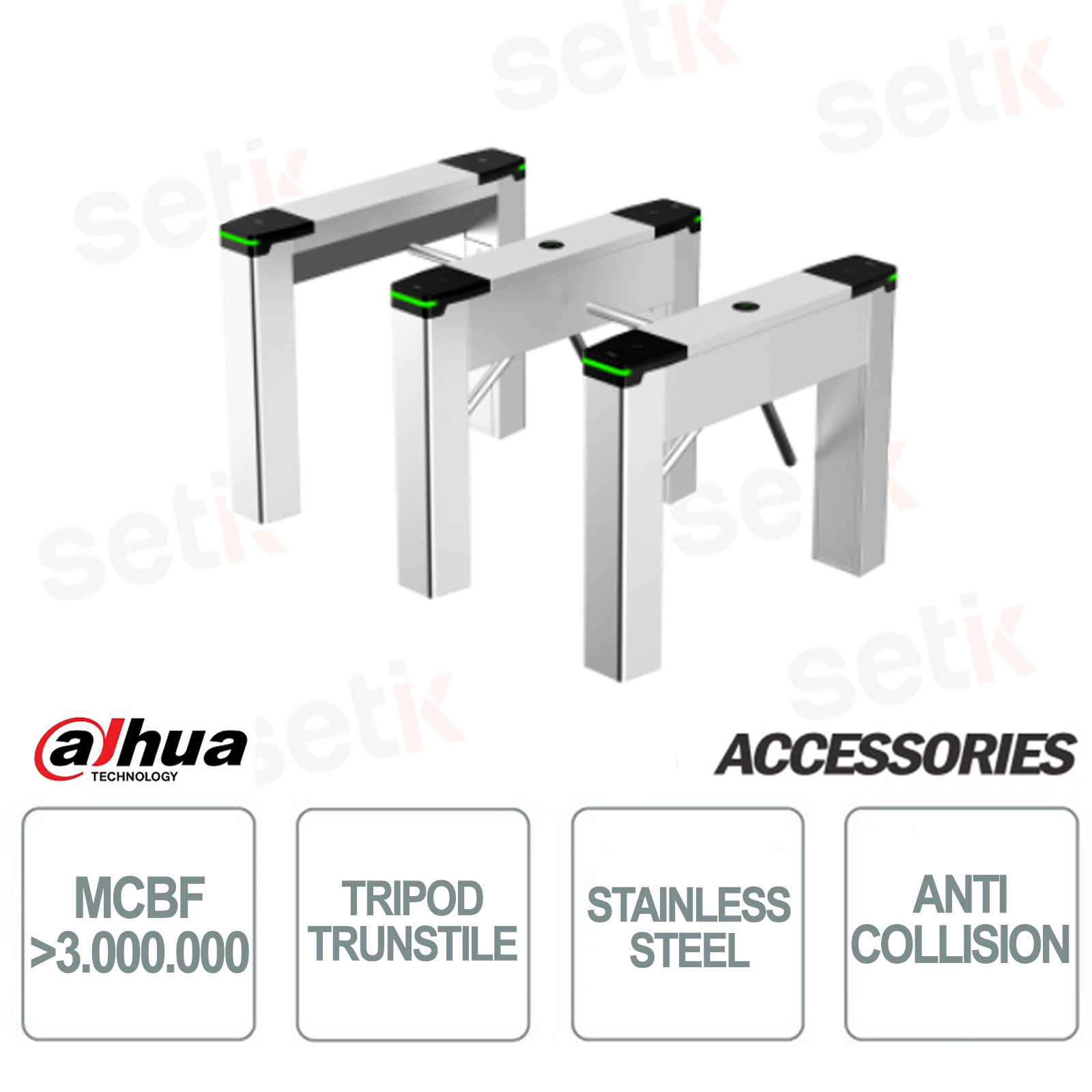 ASGG520T - Indoor and outdoor tripod turnstile - Setik.biz