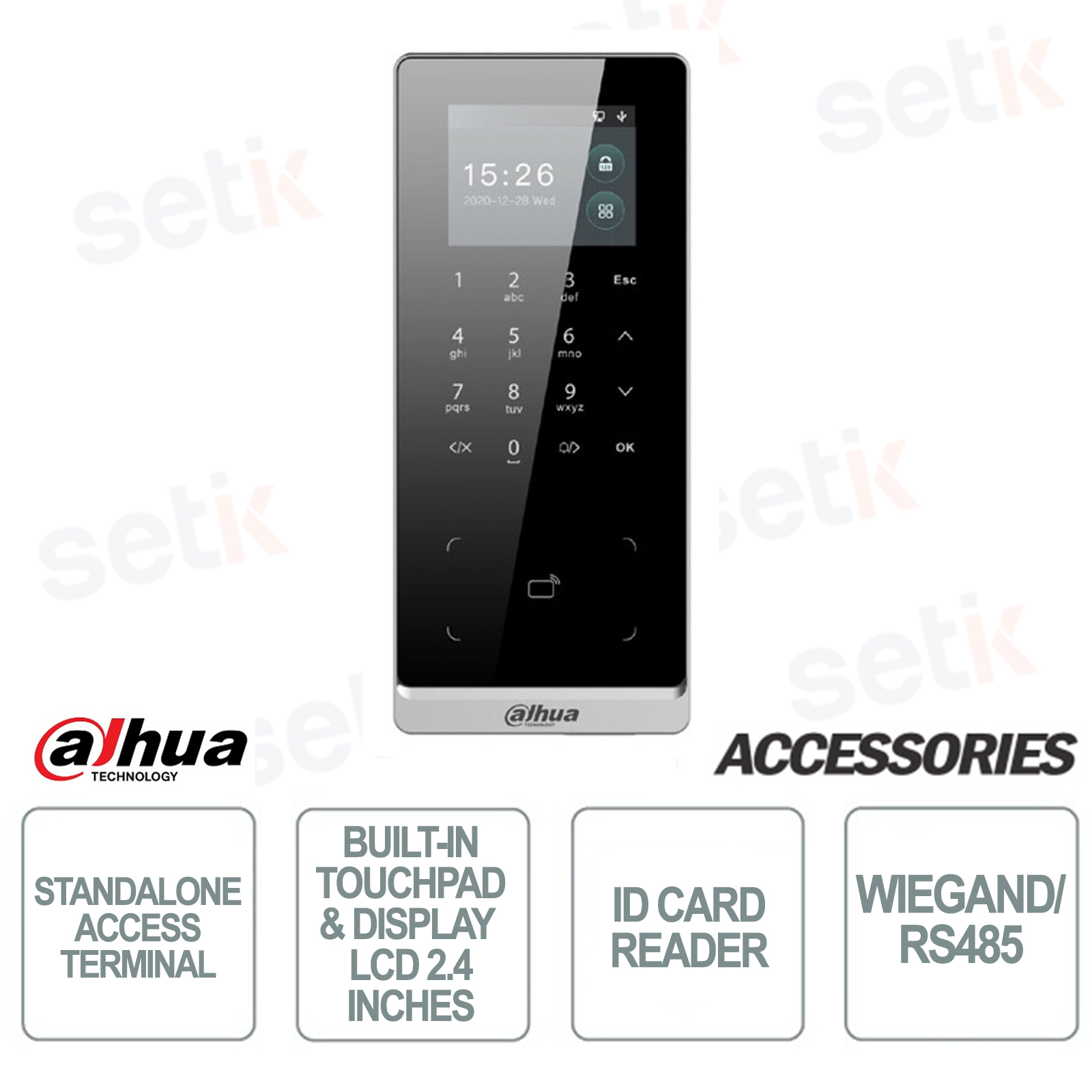 ASI2201H-DW - Standalone Access Control Terminal - ID Card Reader ...