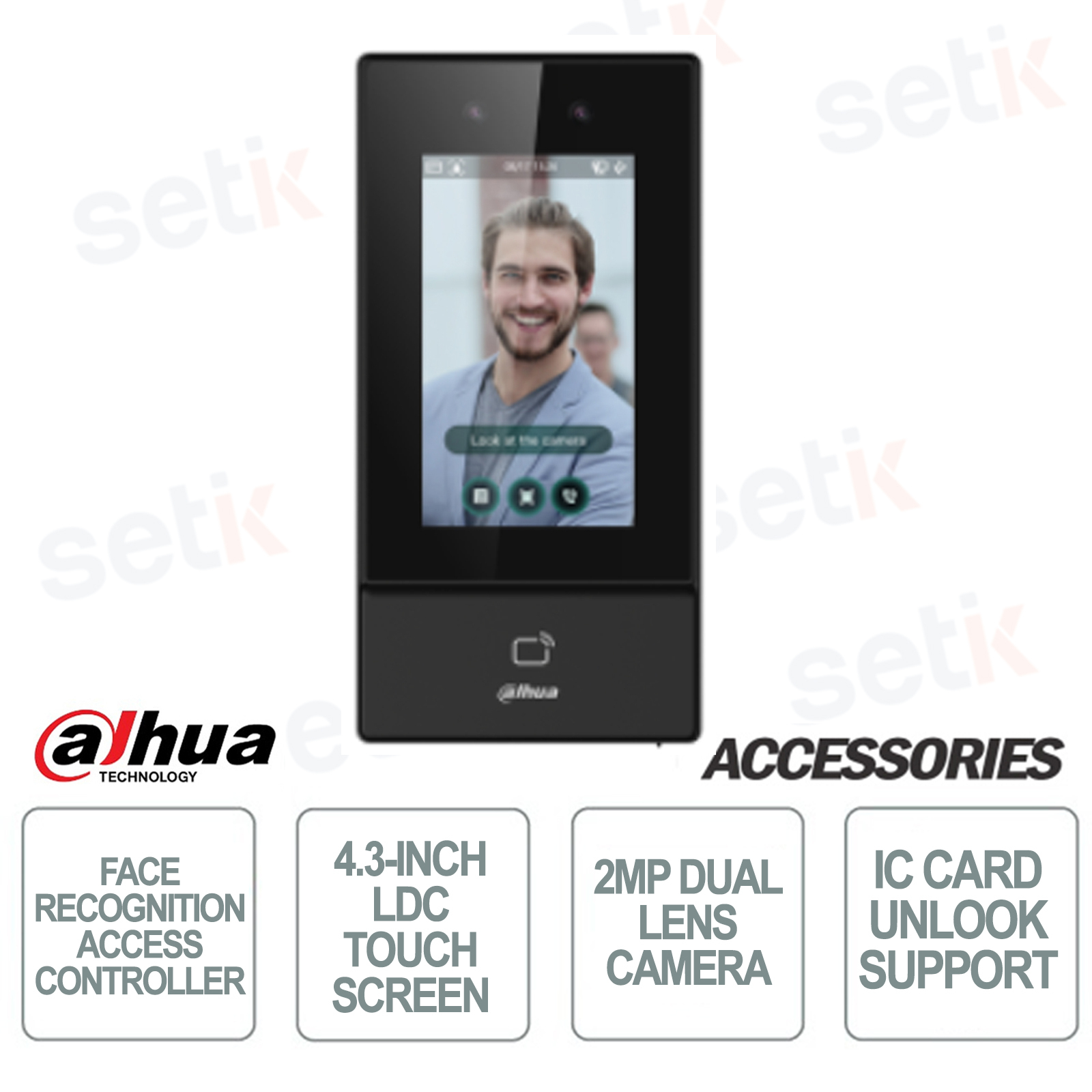 ASI6213S - Dahua - ASI6213J-MW - Access Control Terminal - Face ...