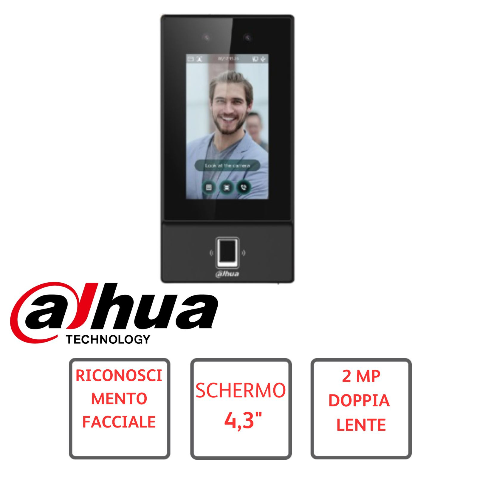 ASI6214S - Dahua - ASI6214S- Access Control Terminal - Face Detection - Password - IC Card ...