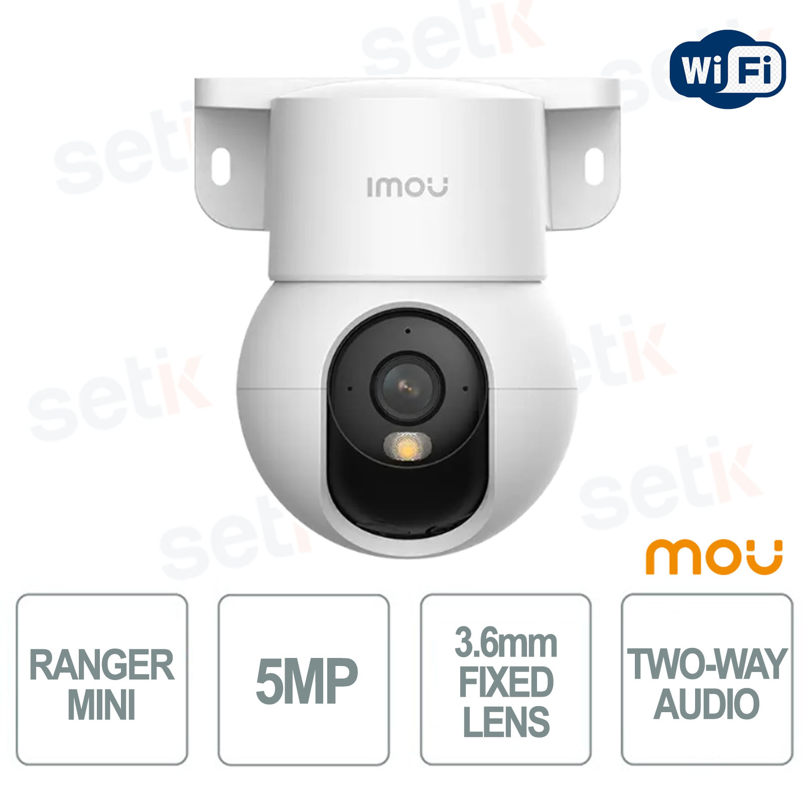 IPC-K2MP-5H1WE-IMOU - Imou Telecamera 5MP 3.6mm WIFI Ranger Mini - Setik.biz