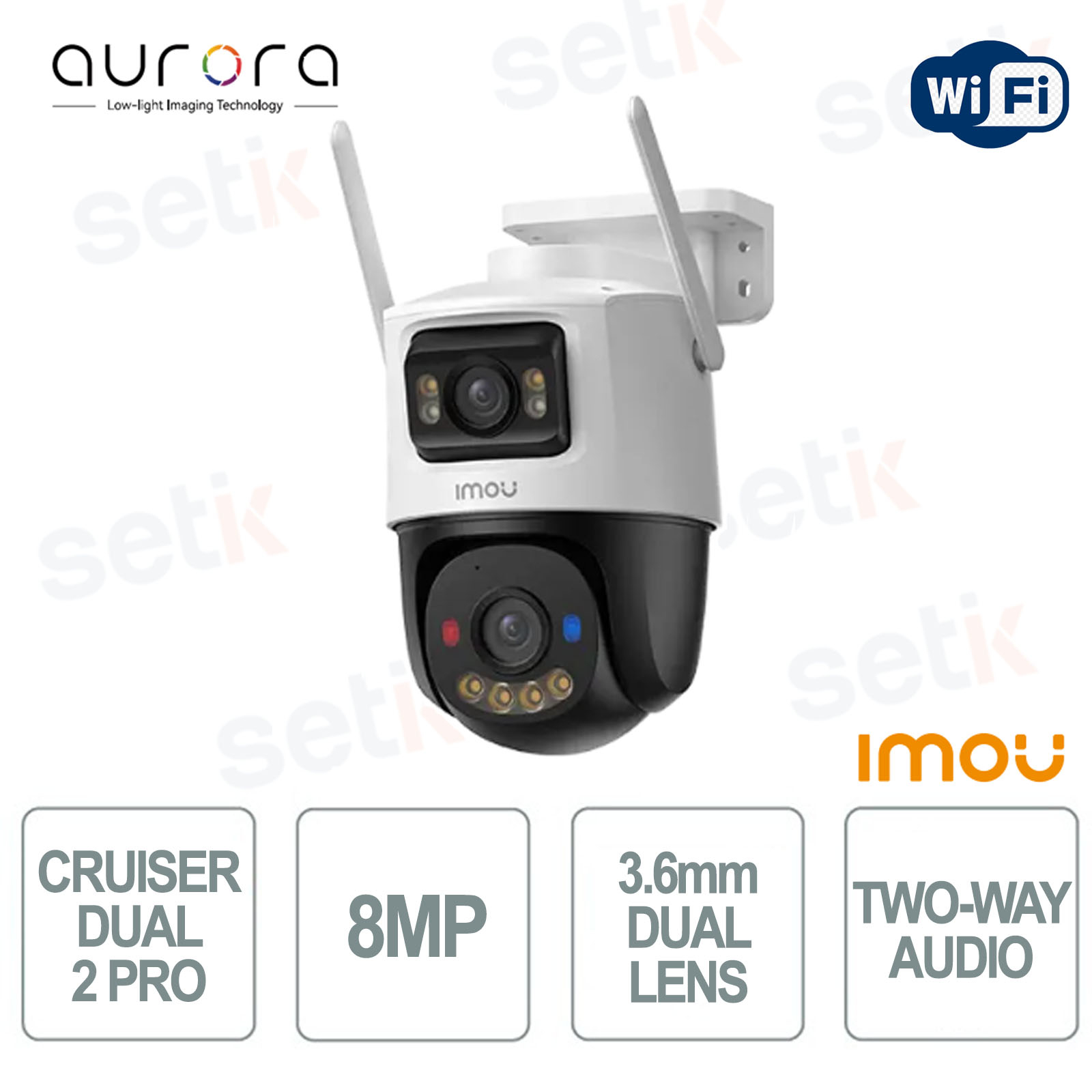 IPC-S7XFP-8U0WED-IMOU - Caméra Imou Cruiser Dual 2 Pro 8MP Wi-Fi IR Imou Aurora - Setik.biz