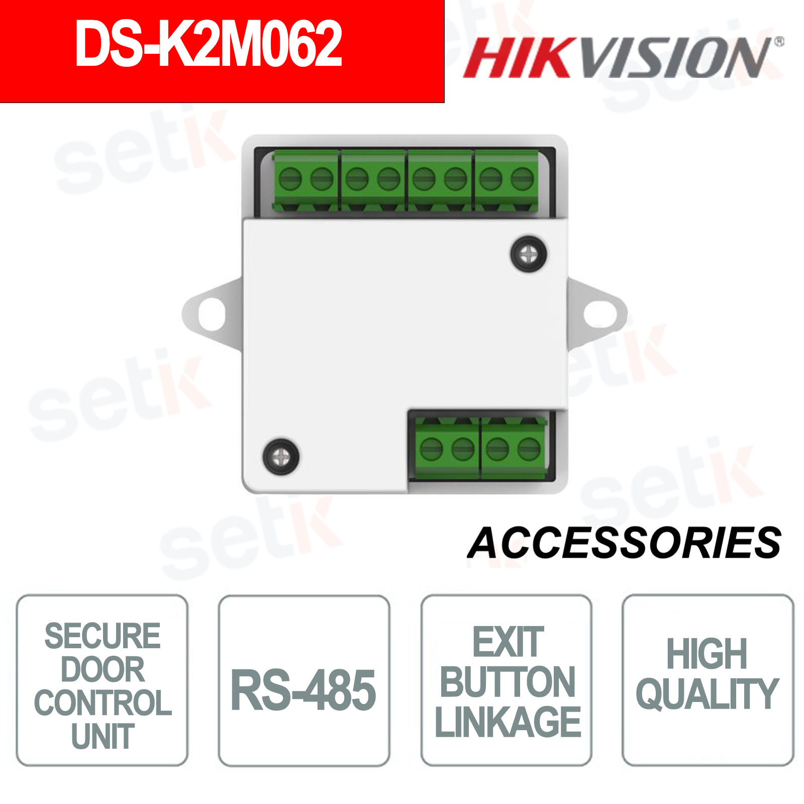 DS-K2M062 - Safe Door Control Terminal - RS485 - Setik.biz