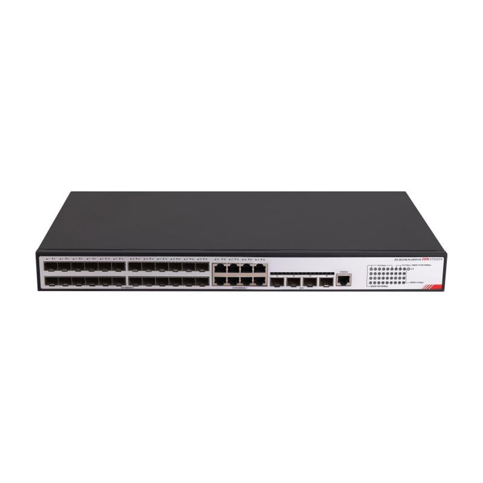 DS-3E2736-HI-24F8T4X - Network Switch - 36 Ports - 8 Gigabit RJ45 Ports - 24 Gigabit Fiber Optic ...