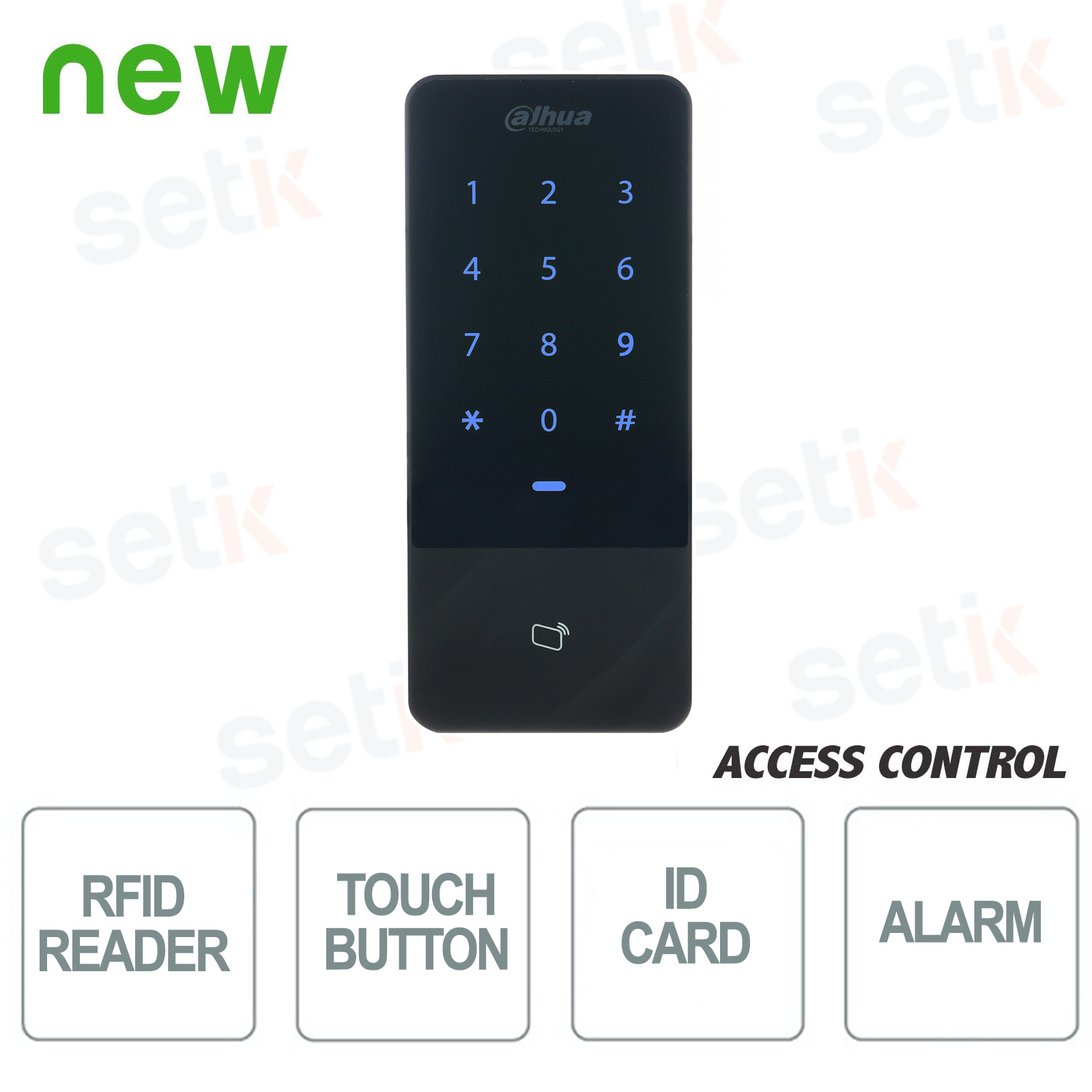 ASI1201E-D-V1 - Dahua - Waterproof Standalone RFID Reader - ID CARD ...