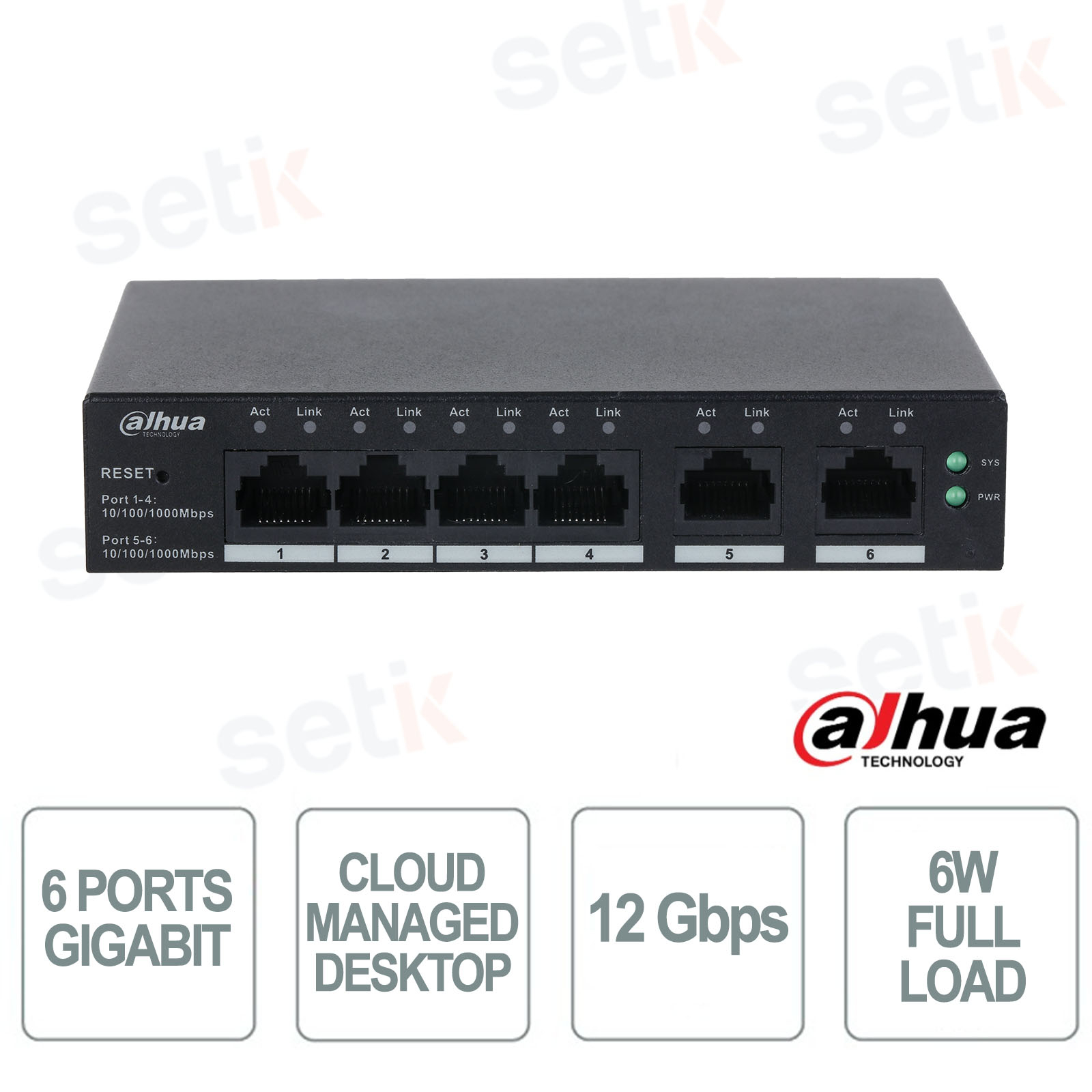 CS4210-8GT - Switch Dahua 10 Porte Gigabit Cloud Managed – Potenzia la tua rete - Setik.biz