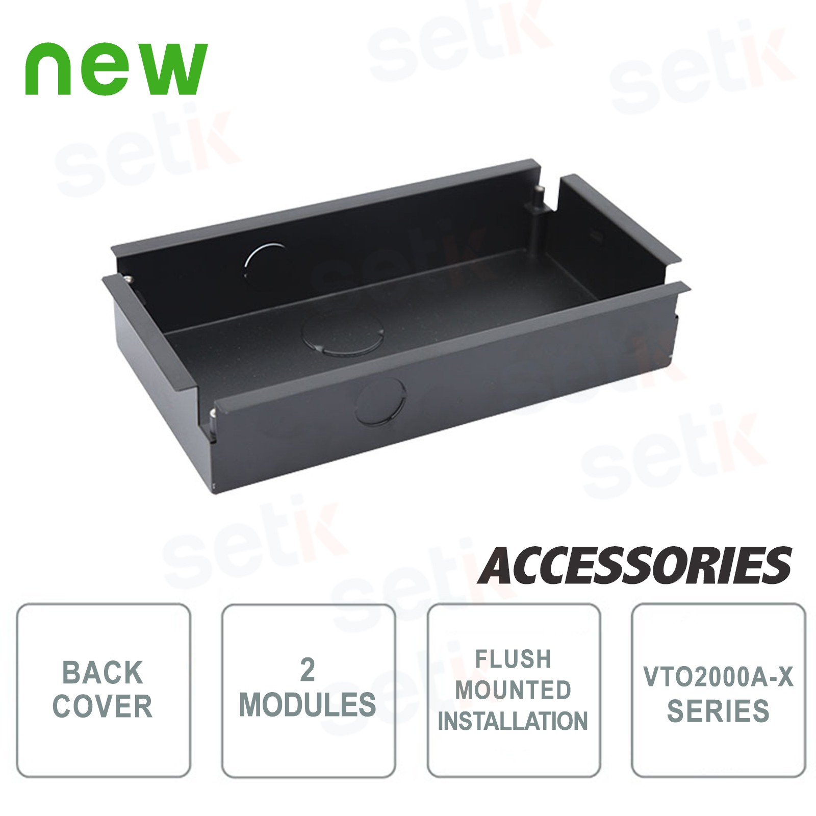 VTOB111 - Einbaudose mit 2 Dahua-Modulen - Setik.biz