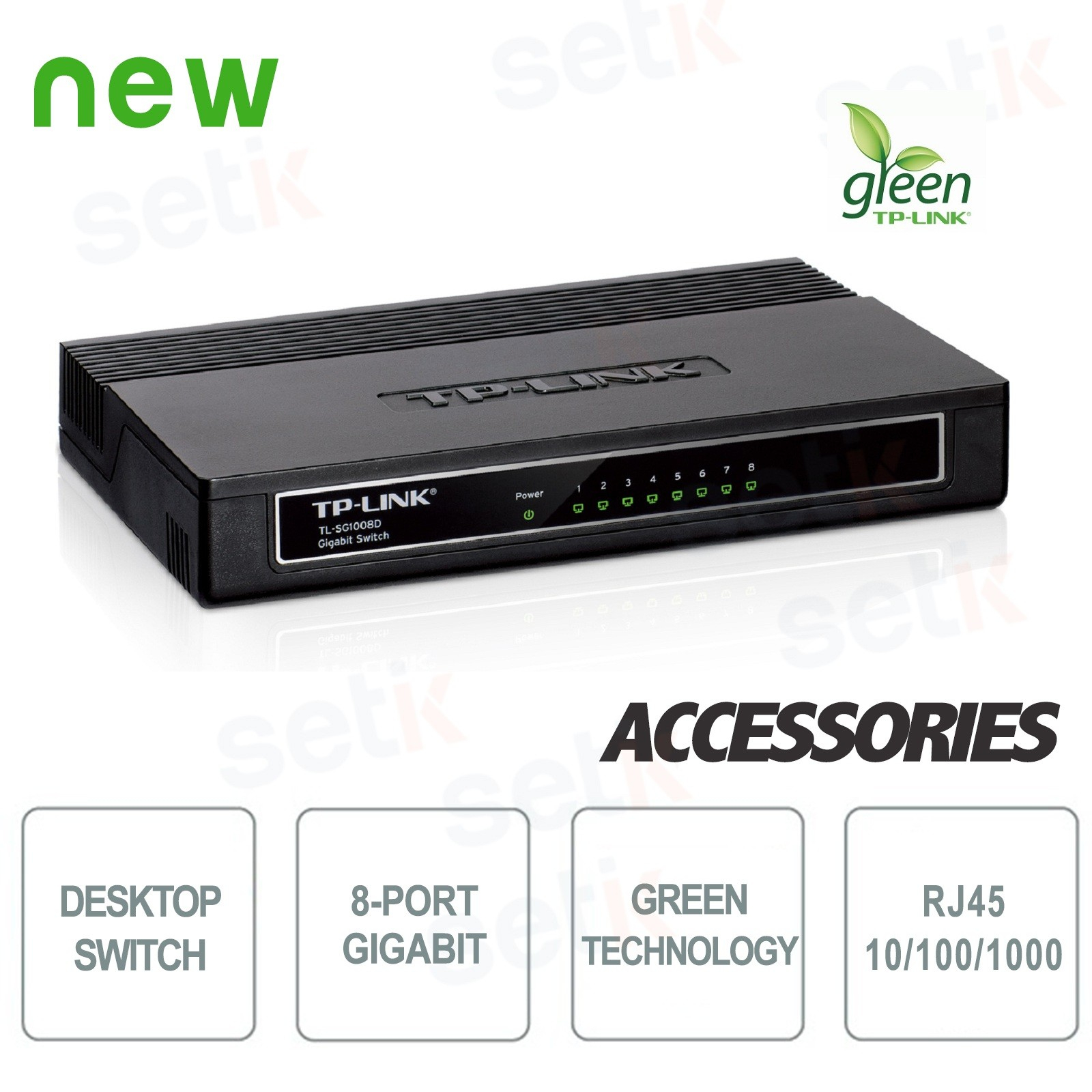 SW8102-G - Gigabit Desktop Port 8 Switch - Setik - Setik.biz